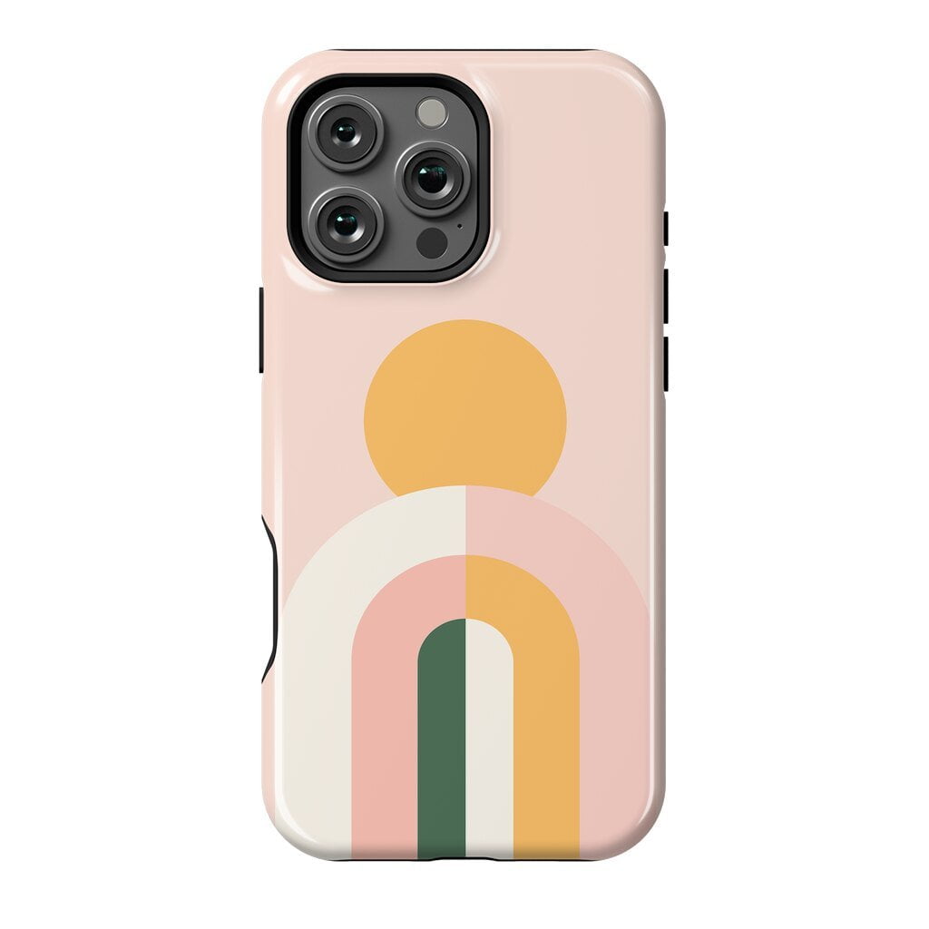 Bold Rainbow Sun Phone Case Compatible with iPhone 11 to 16 Pro Max ...