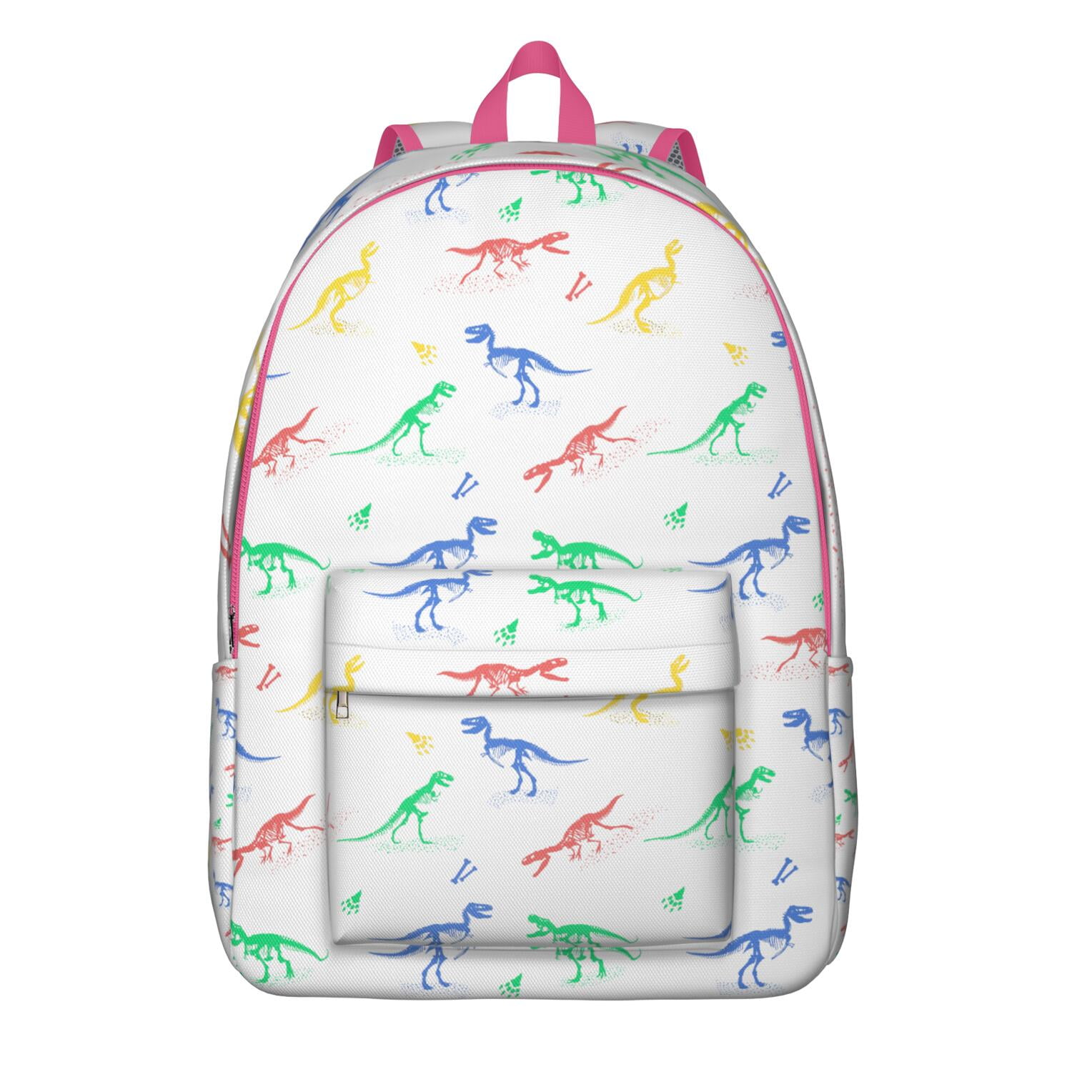 Bold Roaring Dinosaur School Backpack – Cute Abstract Dino Design for ...