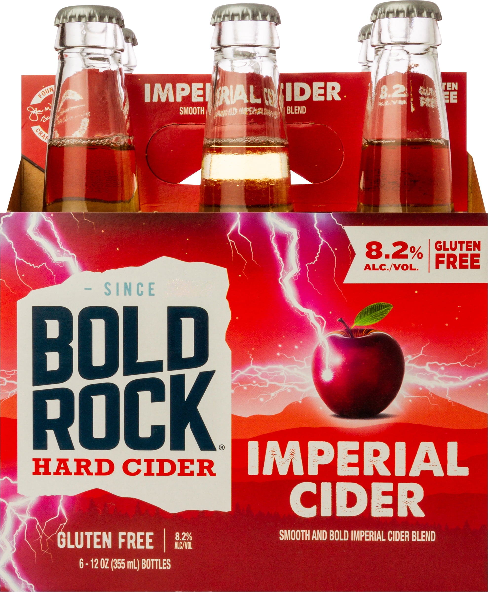 Bold Rock Cider Imperial Cider 6 Pack 12 fl oz Bottles - Walmart.com