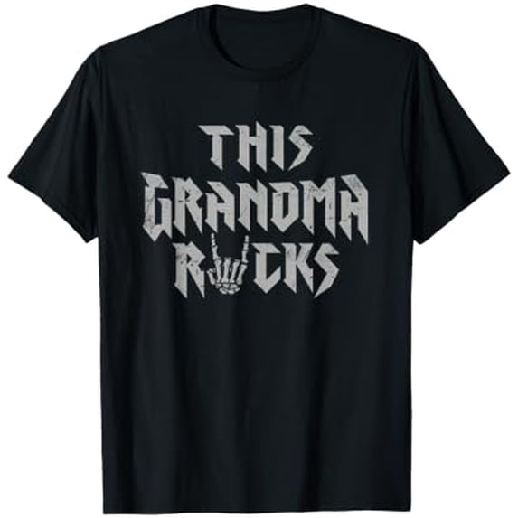 Bold Rock Music Lover T-Shirt for Grandma - Perfect Gift for Concert ...