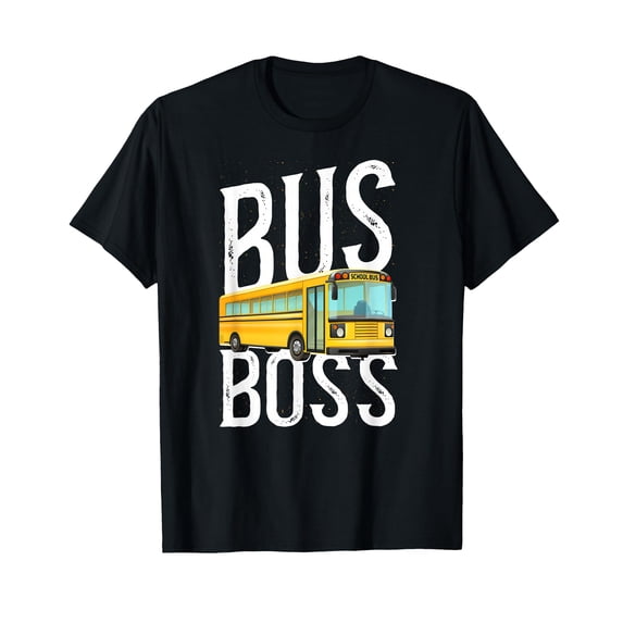 Bold School Bus Graphic T-Shirt for Bus Drivers - Fun and Comfortable ...