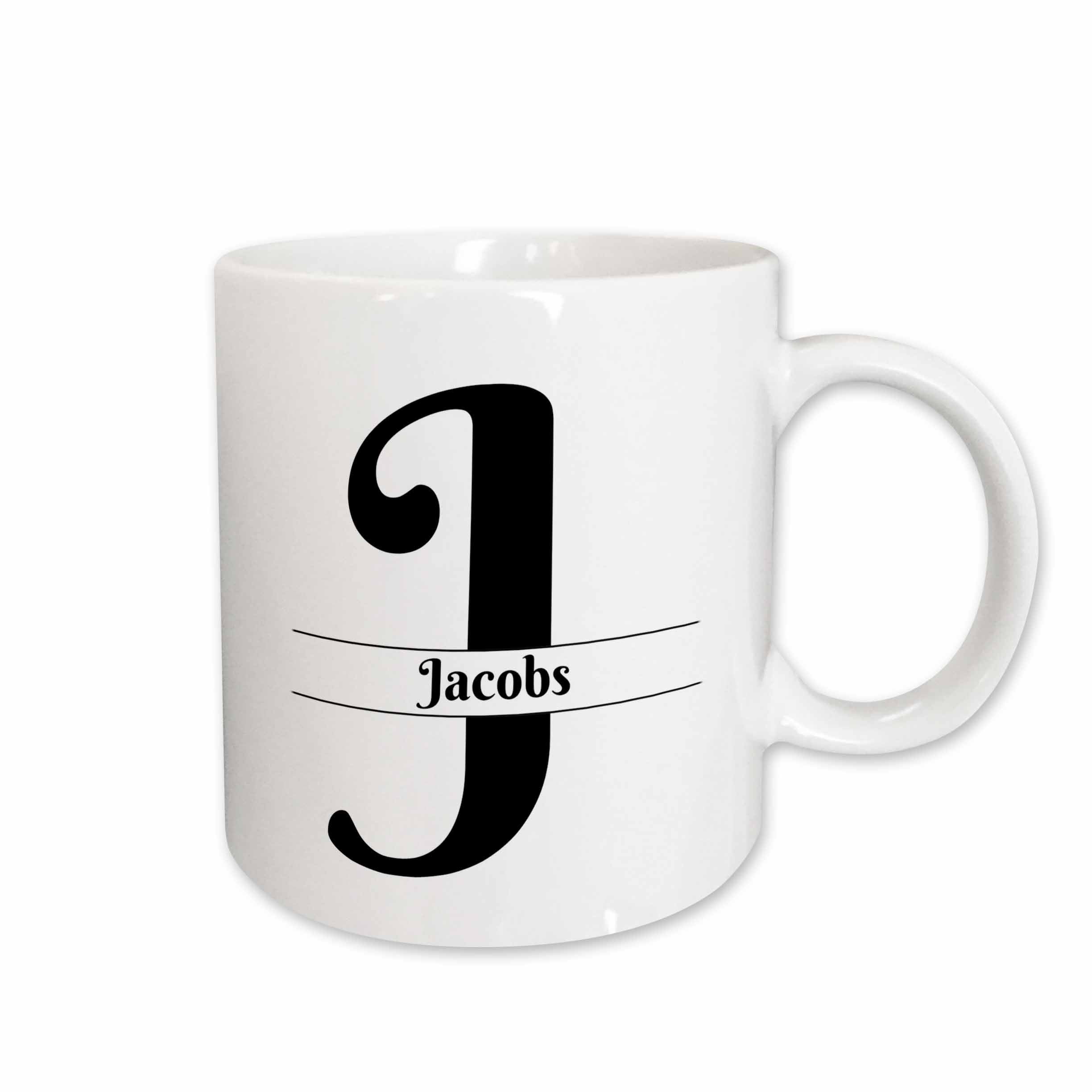 Bold Script Monogram J - James 15oz Mug mug-305021-2 - Walmart.com
