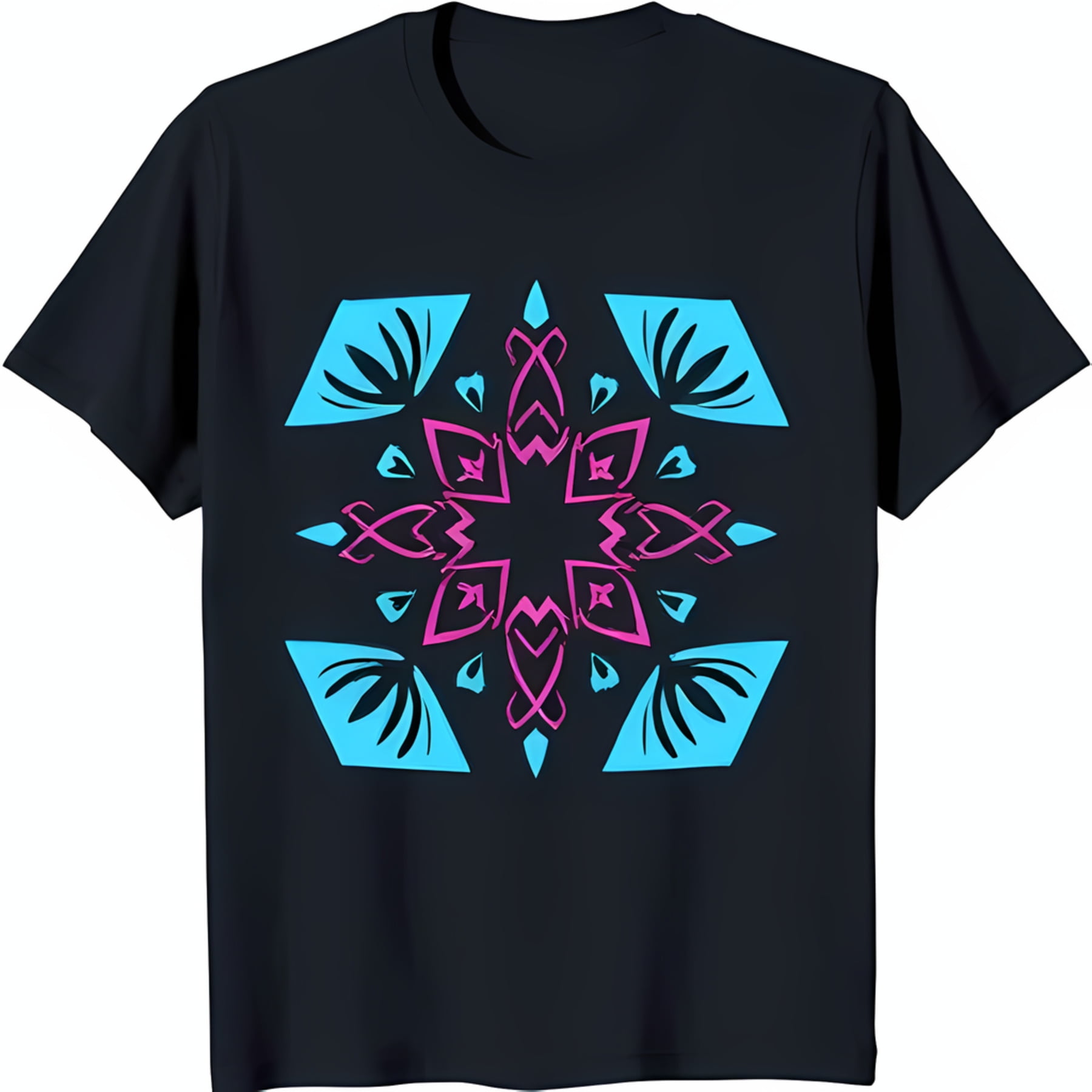 Bold Star Design on Dark Blue T-Shirt Eye Catching Graphic Tee ...