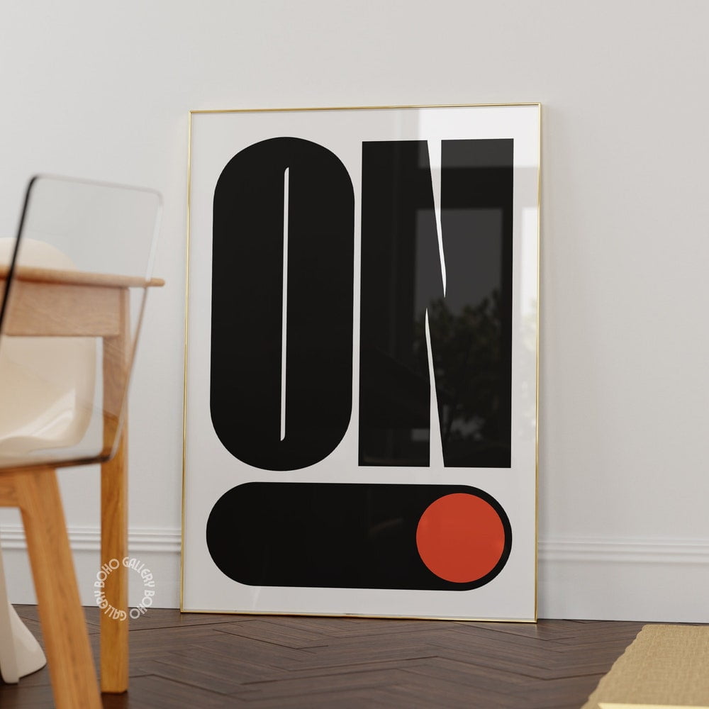 Bold Statement Black Typography Poster, Minimalist Art, Modern Wall Art ...