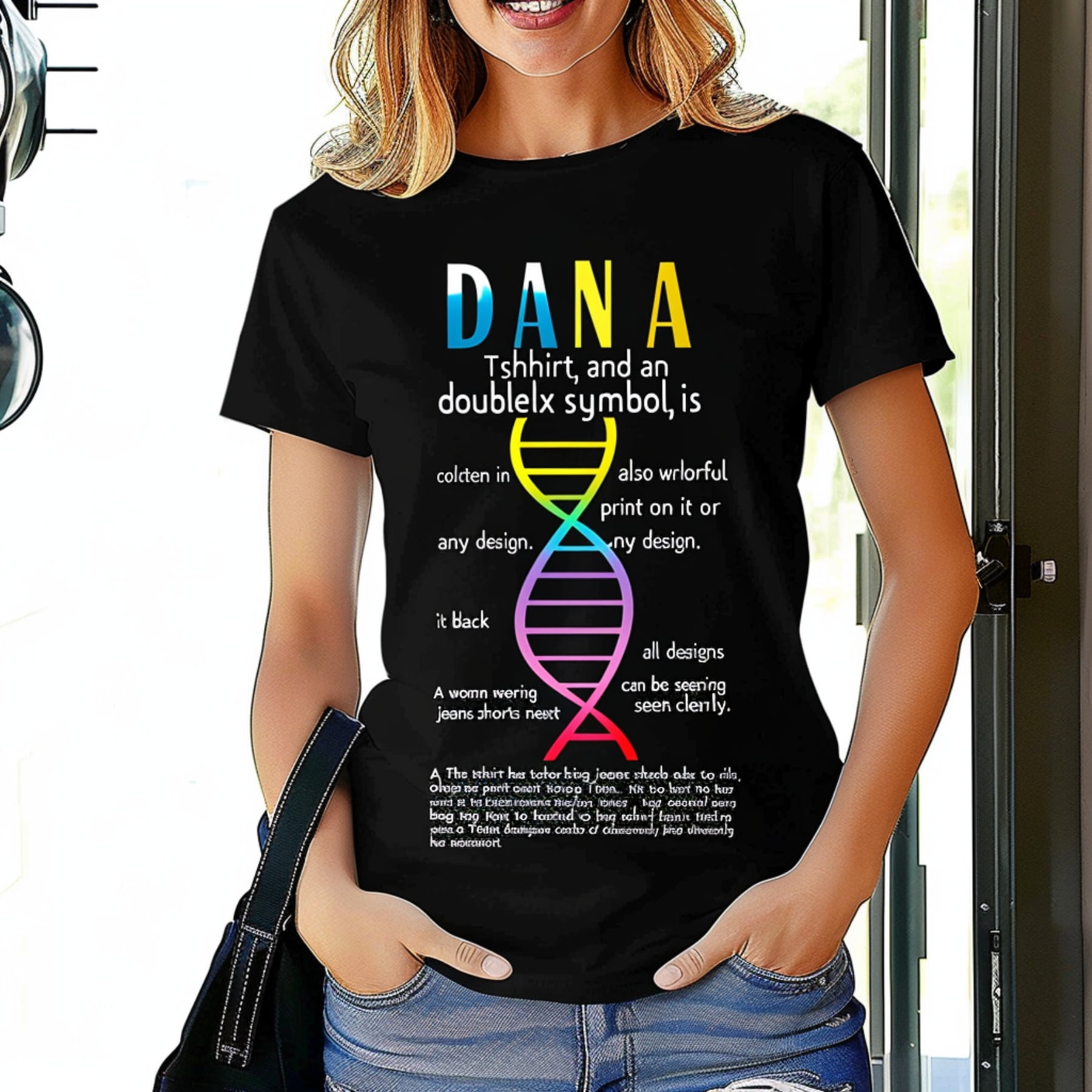 Bold Statements: Embrace Your Style with Black TShirts DNA Colorful ...