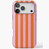 Bold Stripe Minimalist Geometric Line Pattern Phone Case for iPhone 17 ...