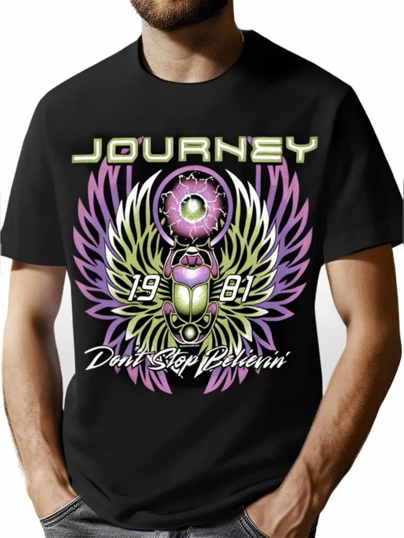 Bold Style, Journey "Don't Stop Believin'" 1981 Men's T-Shirt - Casual ...