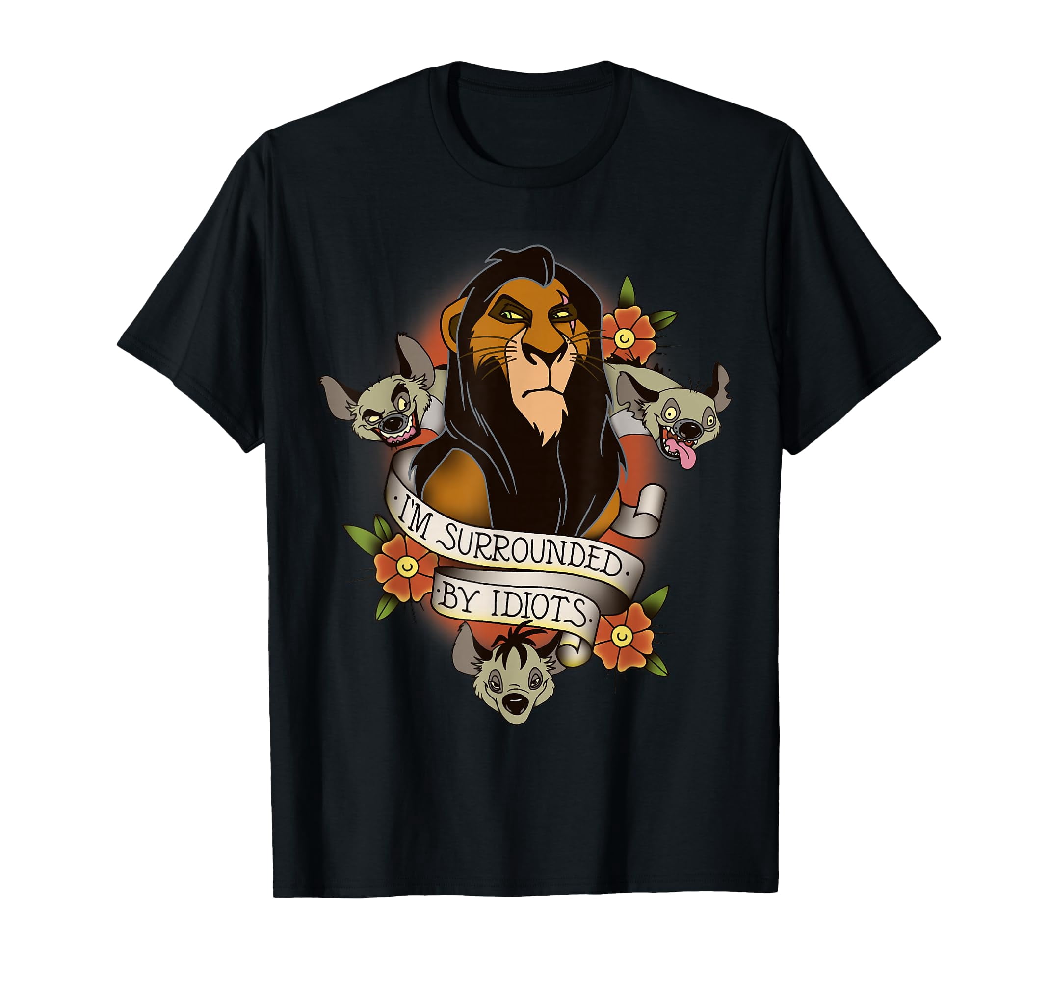 Bold Tattoo Feline & Canines T-Shirt - Unique Statement Style - Walmart.com
