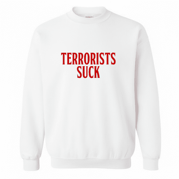 Bold Terror Message Peace Unity Statement Graphic Art Design sweatshirt ...