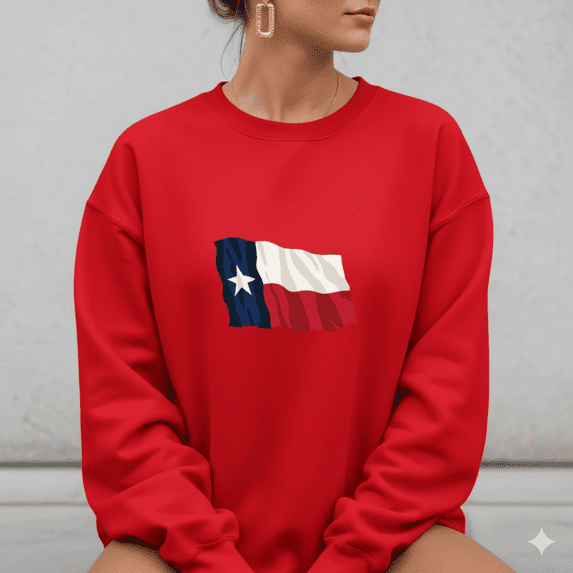 Bold Texas Heritage Pride Lone Star State Graphic Holiday Sweatshirt ...