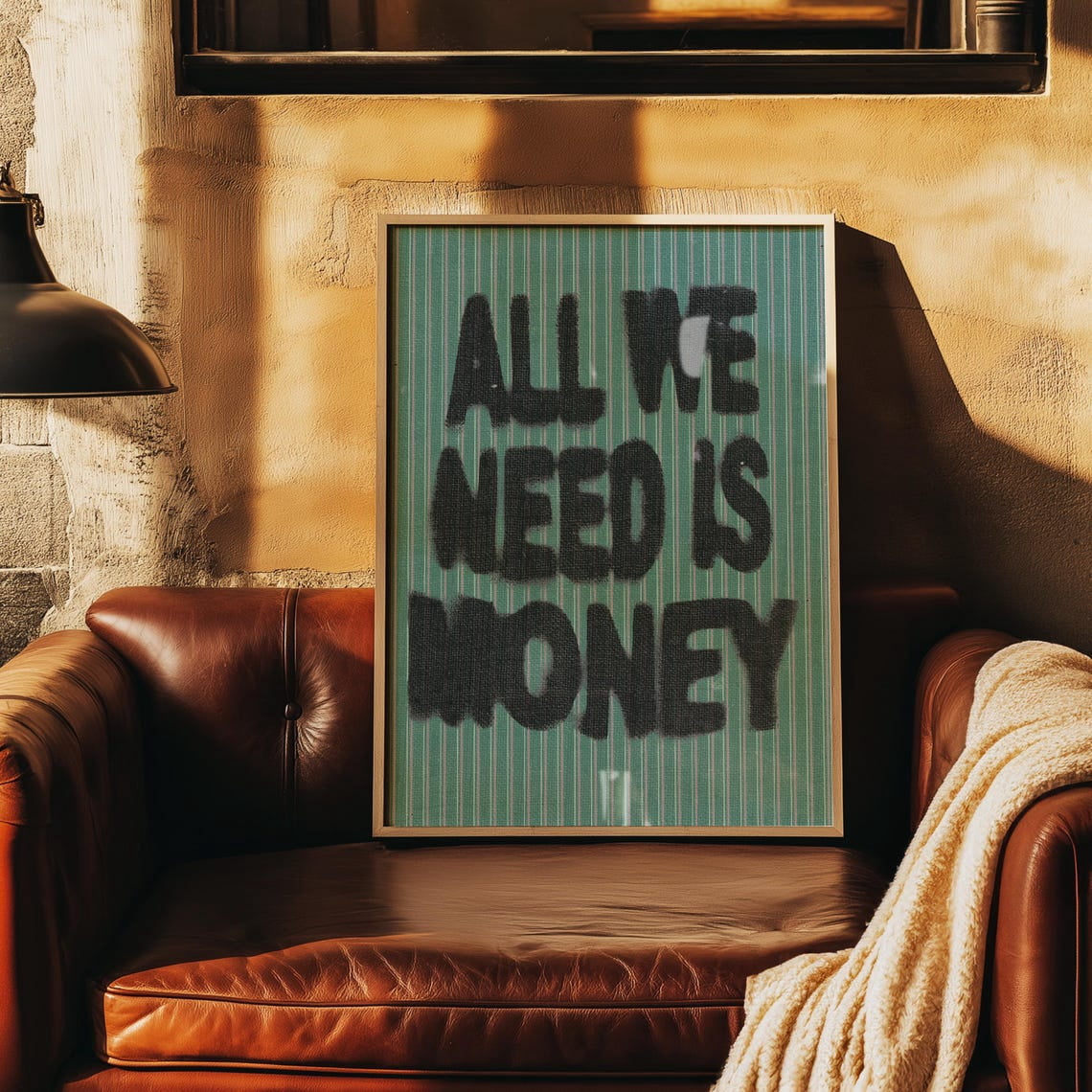 Bold Text Modern Pop Typography Art, Unframed Canvas Size 8x12 ...