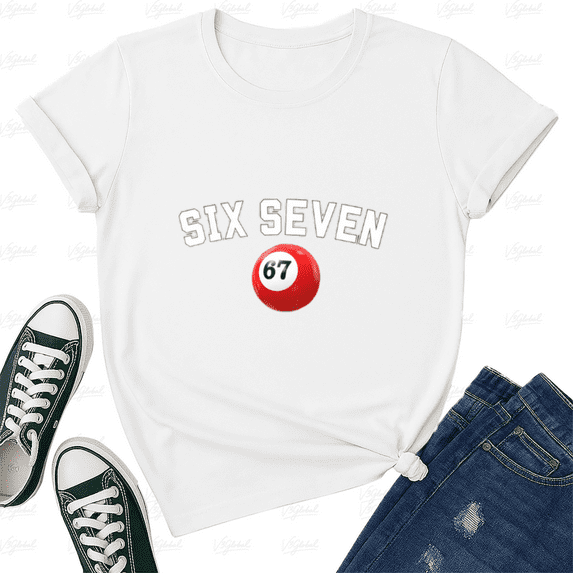 Bold Trend Six Seven 67 Meme Typography Streetwear Style Art Unisex T ...