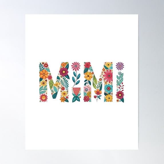 Bold Uppercase Gigi Text With Vibrant Floral Design Stylish & Artistic ...