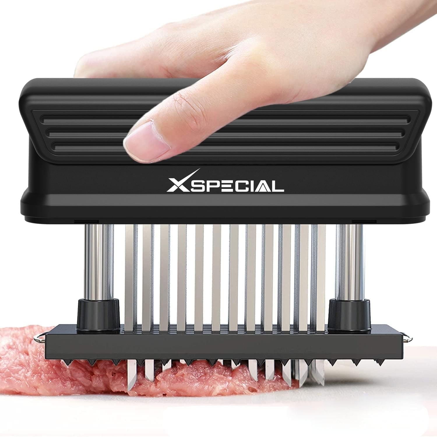 Bold XL Meat Tenderizer Tool 48-Blade Stainless Steel Black, Dishwasher ...