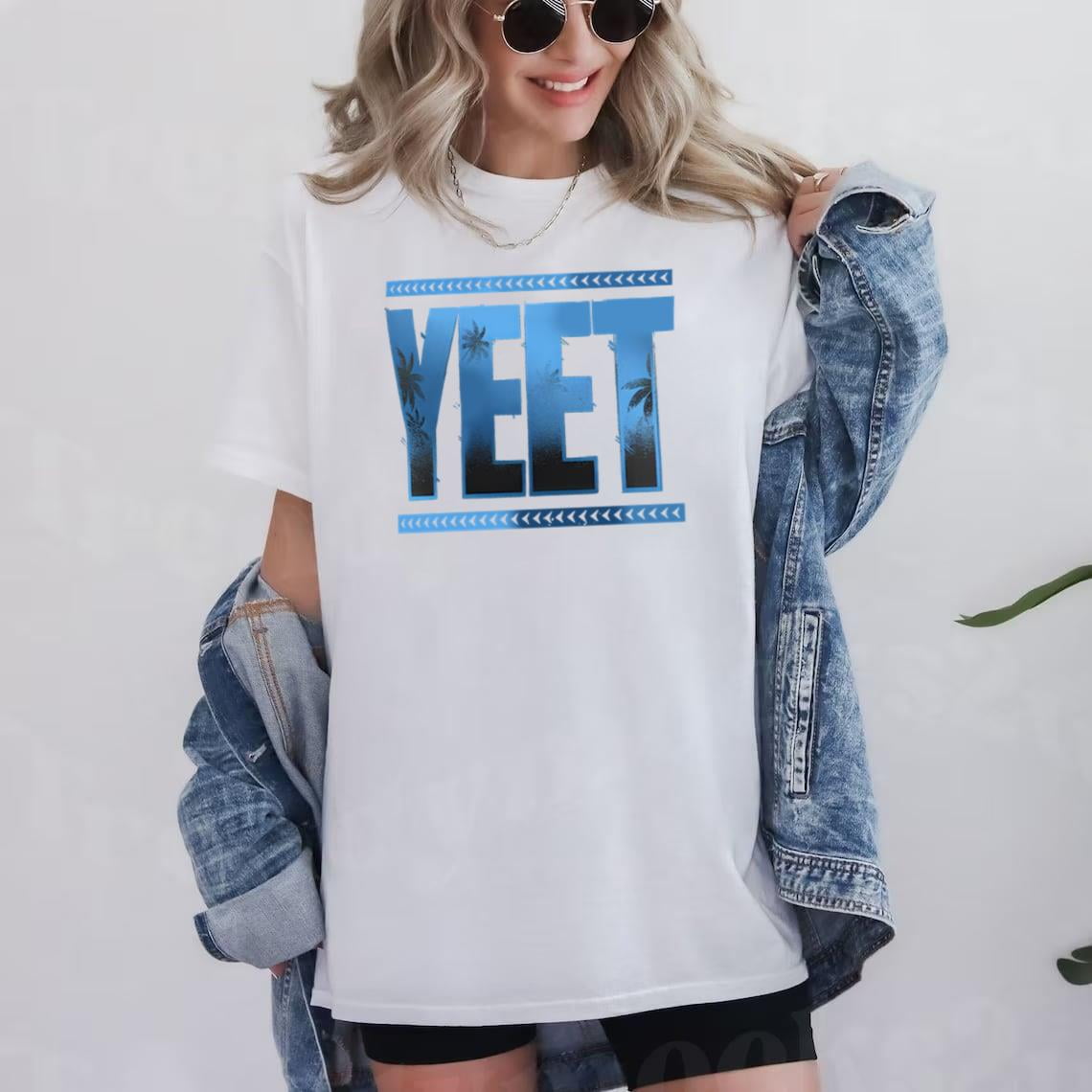 Bold Yeet Statement Graphic With Dynamic Font And Wrestling Mood T ...