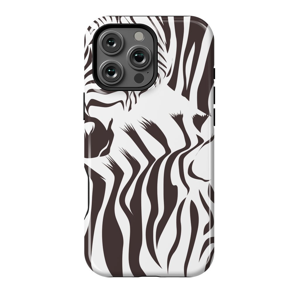 Bold Zebra Lines Pattern Kickstand Case for 11 to 16 Pro Max - Walmart.com