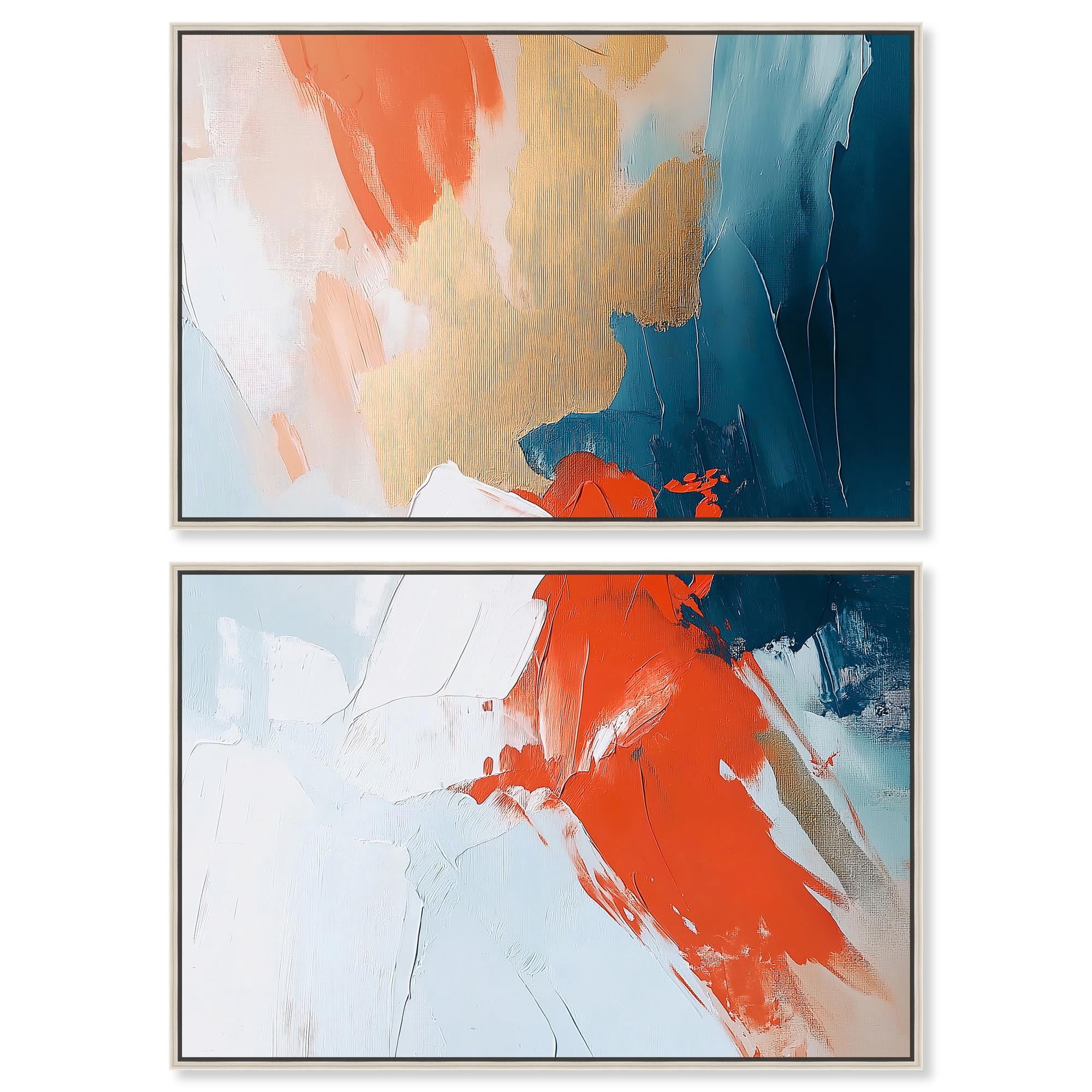 Bold and Bright I Canvas Set of 2 Contemporary Art by Art Remedy ...