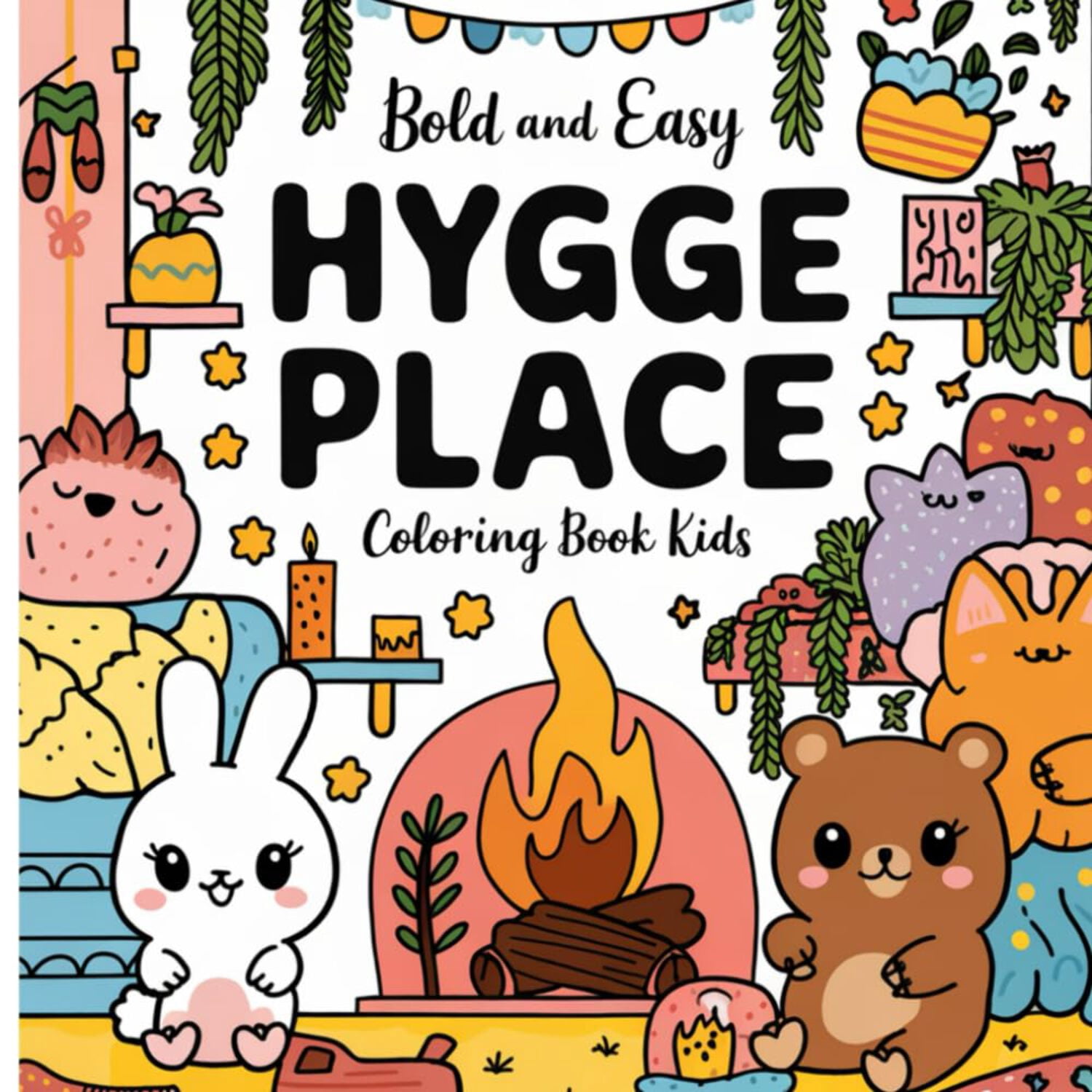 Bold and Easy Hygge Place Coloring Book - Walmart.com