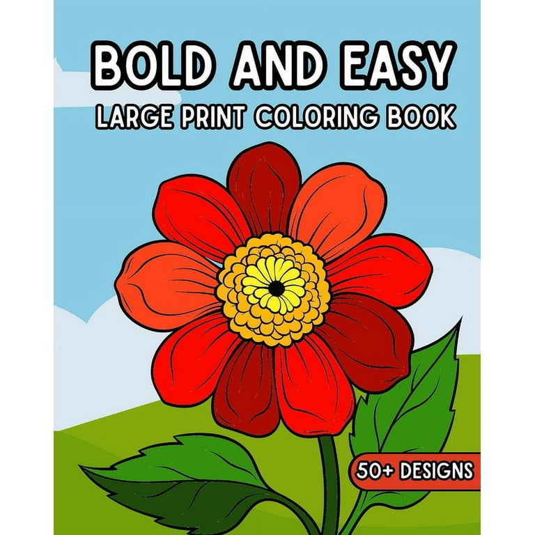 plants and flowers coloring book bold and easy