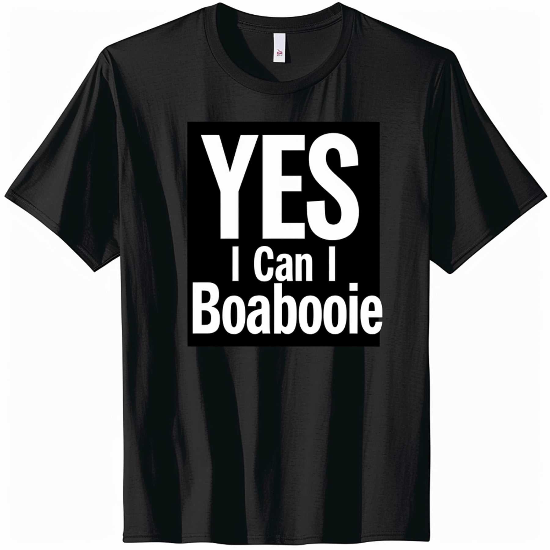 Bold and Playful YES S_bid I Can Boaboie Black T Shirt Stand out with ...