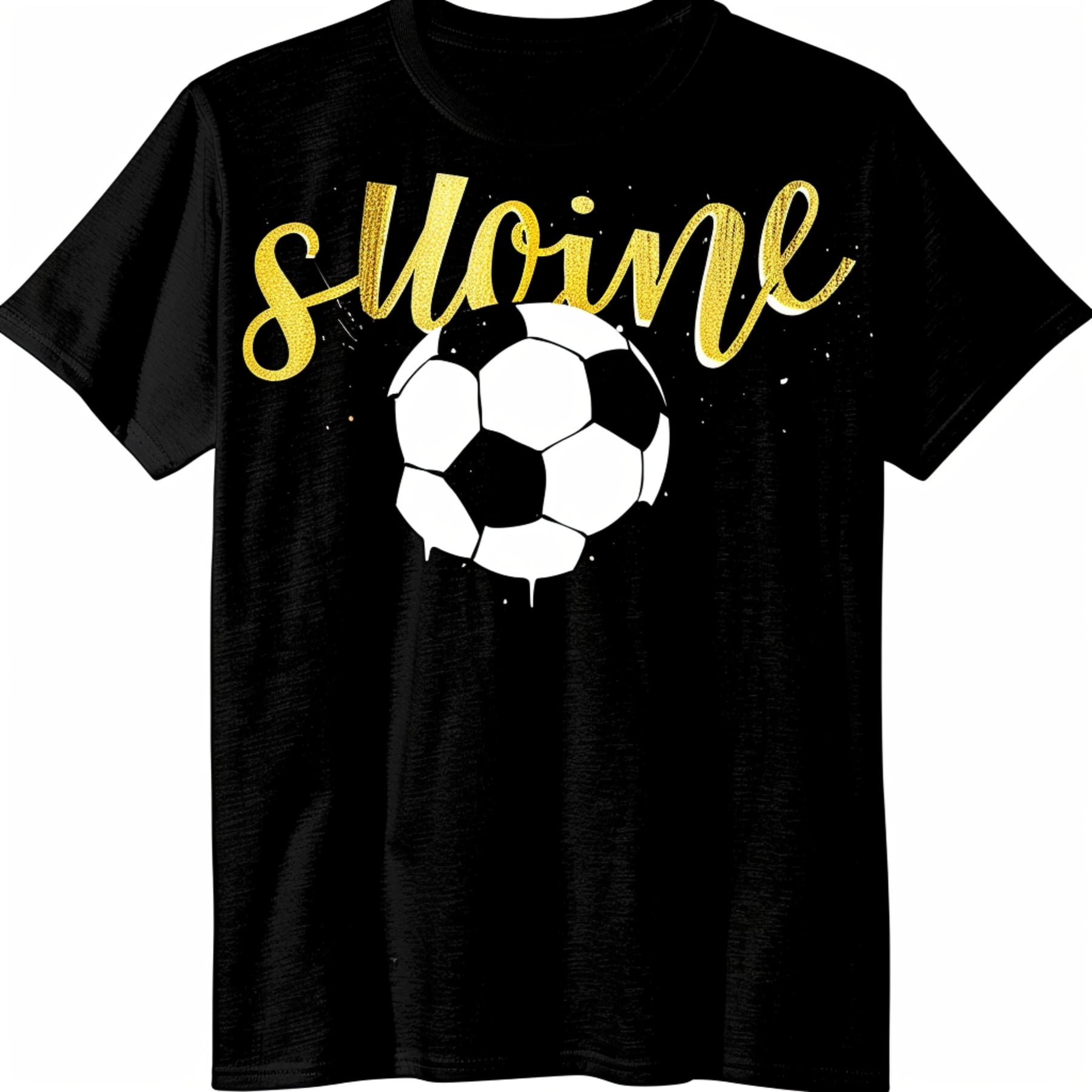 Bold And Powerful Soccer Mom T Shirt Design On Black Tee Vector Graphic