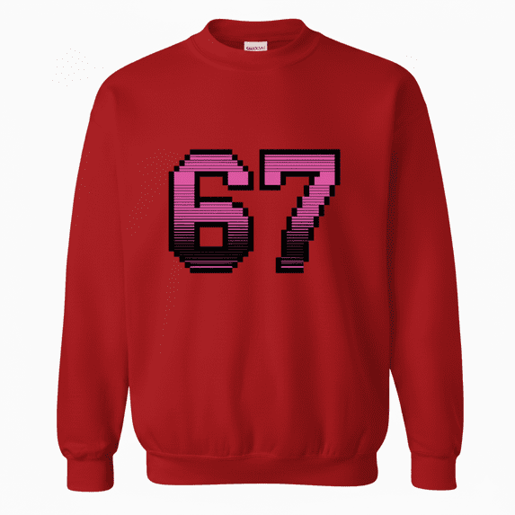 Bold and Viral Internet Humor Inspired '67 Meme Graphic Sweatshirt up ...