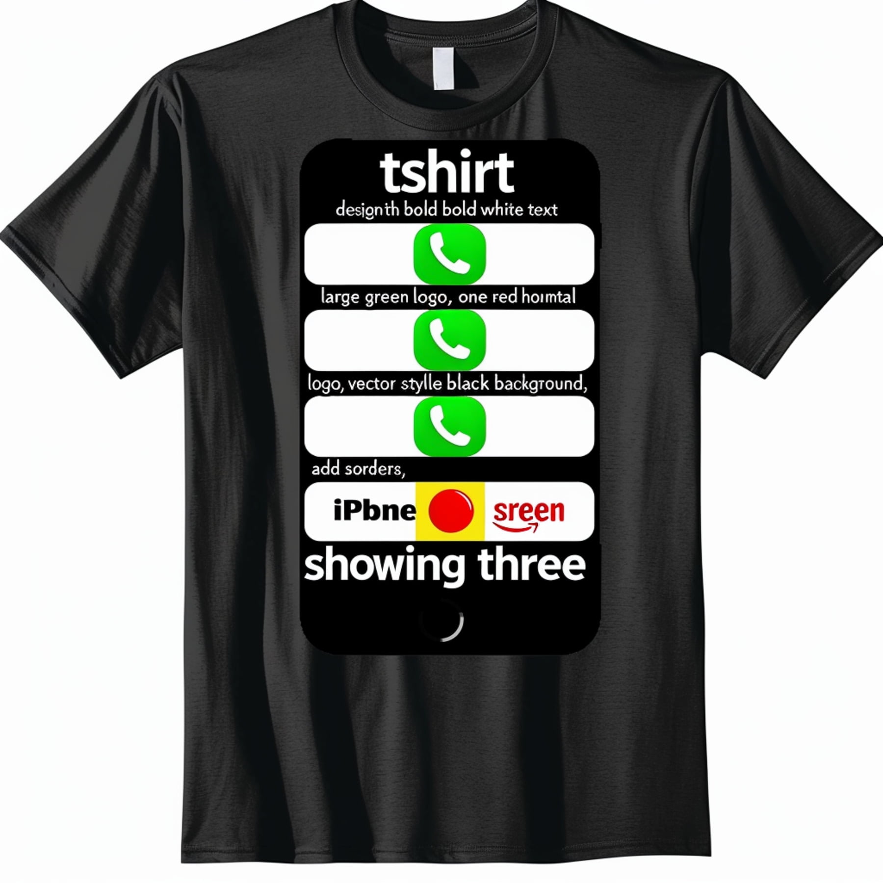 Bold black tshirt featuring 'Jesus CLAIMS to be singing' text phone app ...