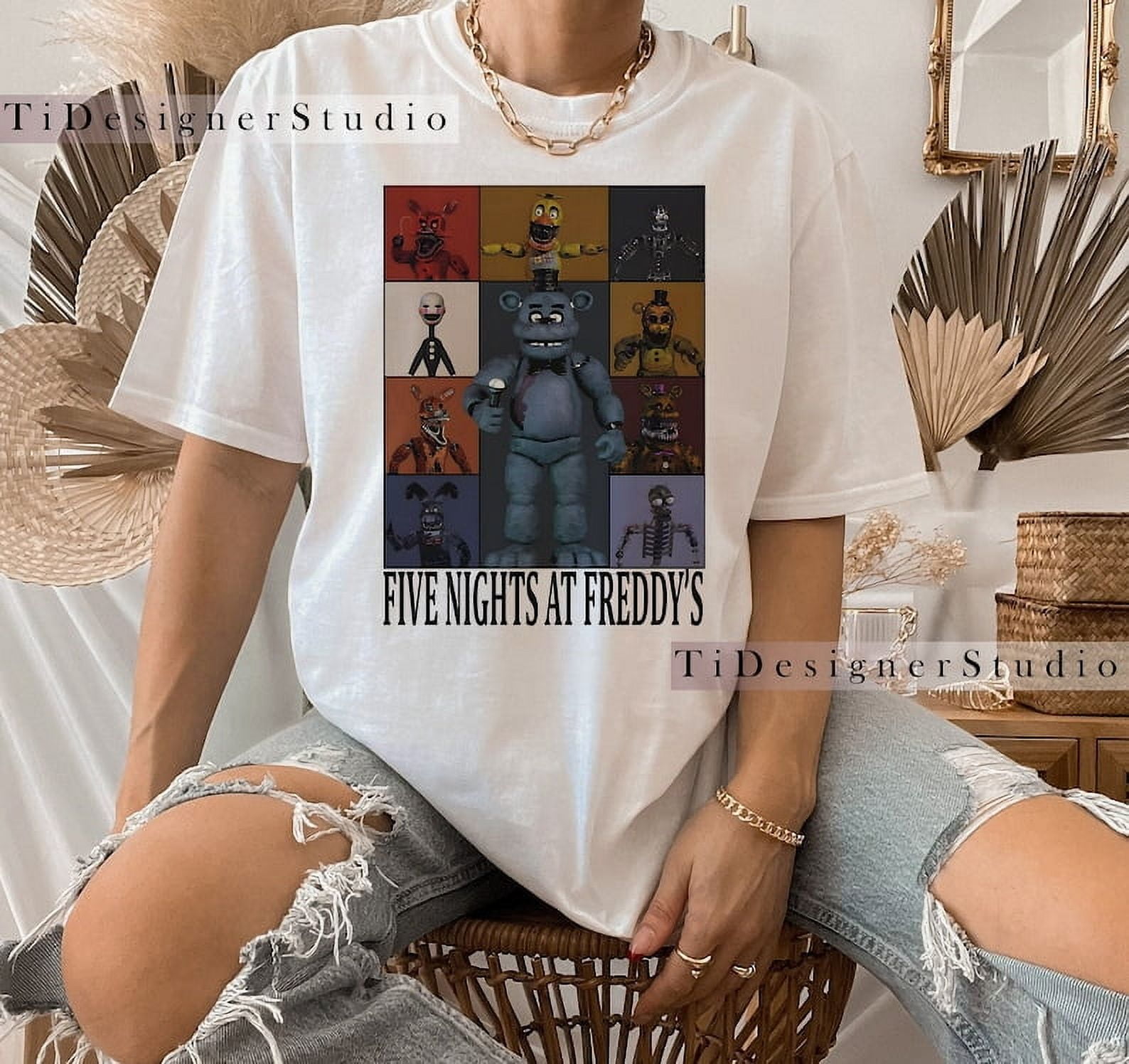 Bold, seductive cut Five Nights at Freddy's Shirt Gift Merch for Video ...