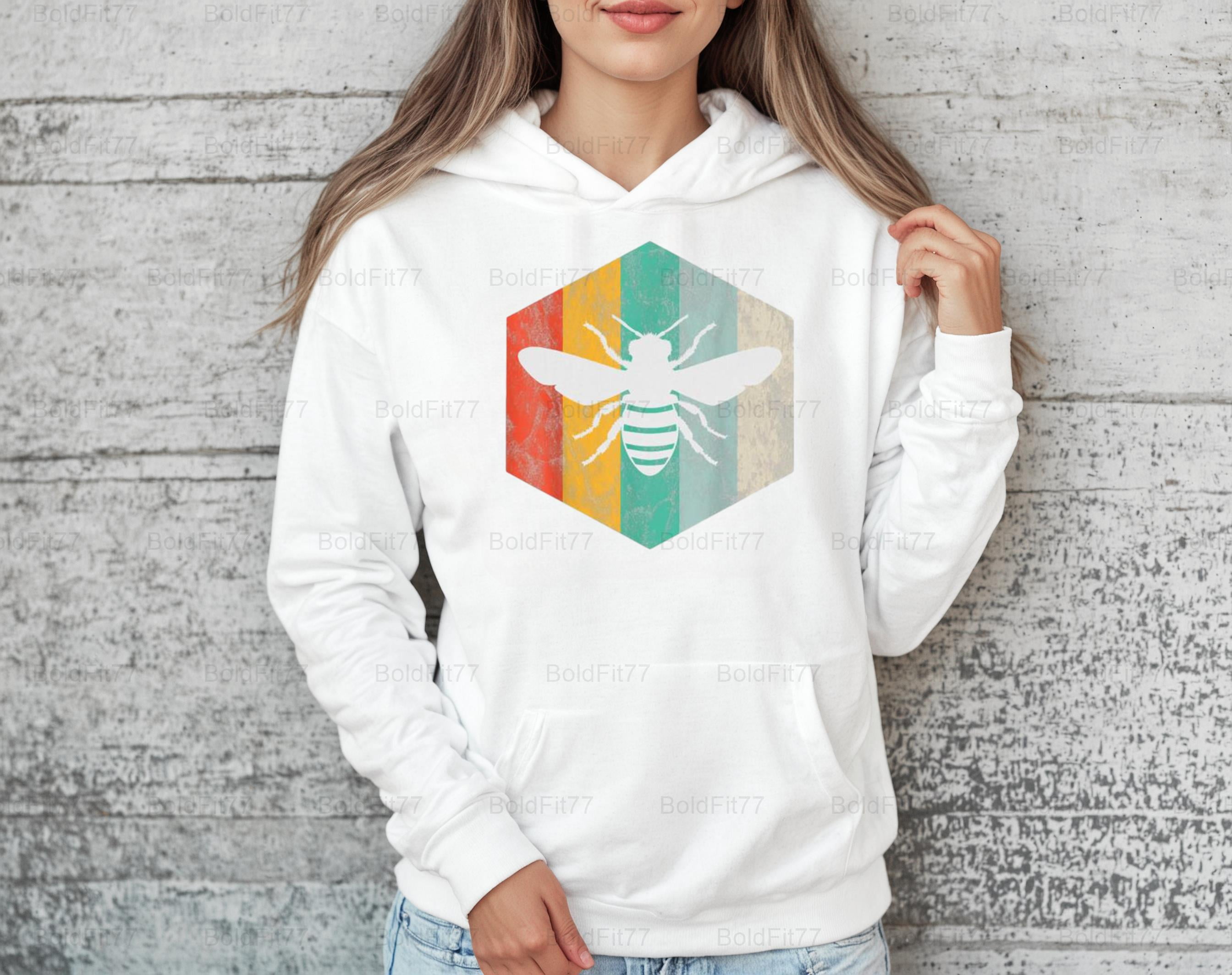 BoldFit77 Bees Retro Beekeeper Graphic Design Style, Vintage Honeybee ...