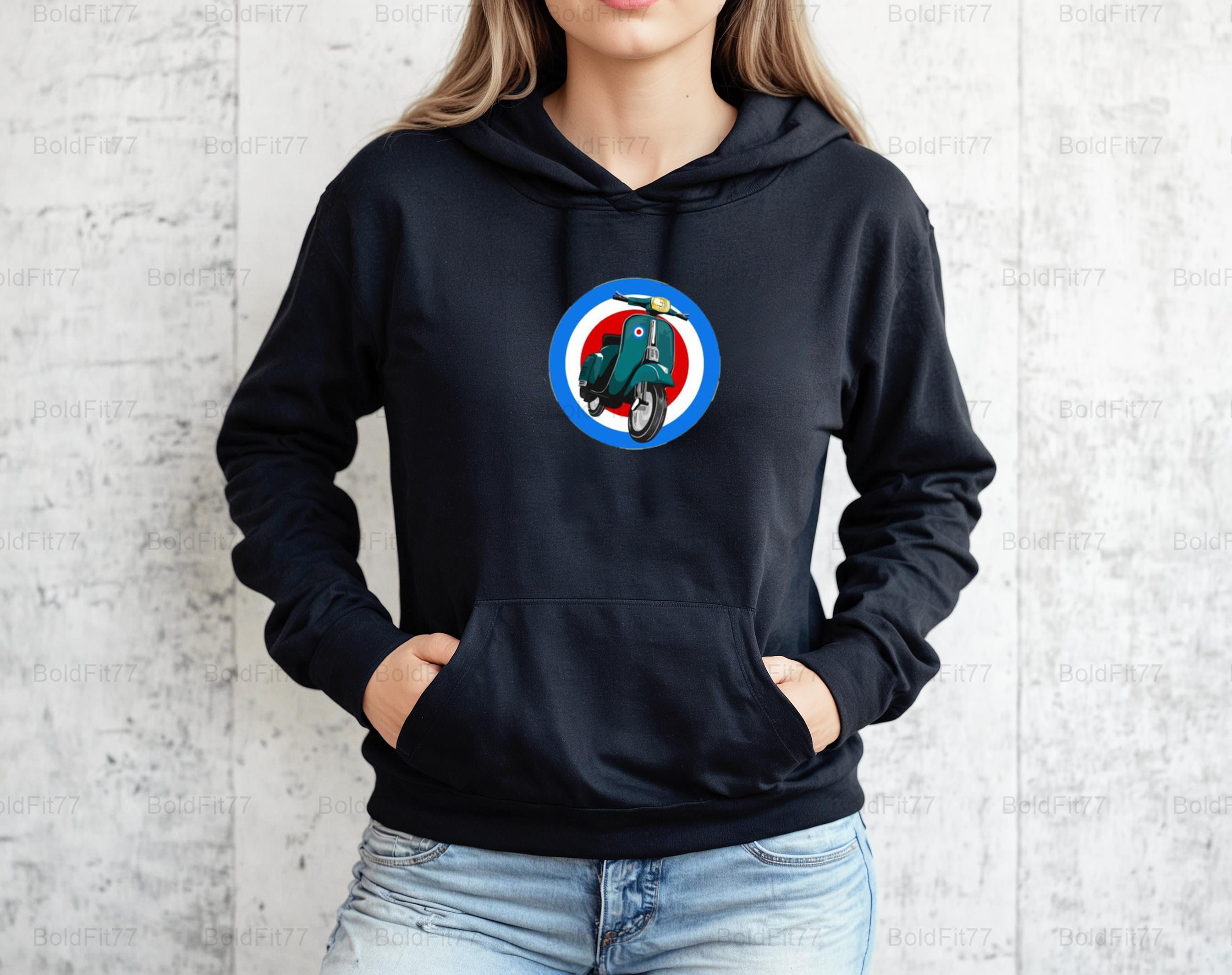 BoldFit77 Classic Retro Scooter Graphic Design, Vintage Moped Vespa ...