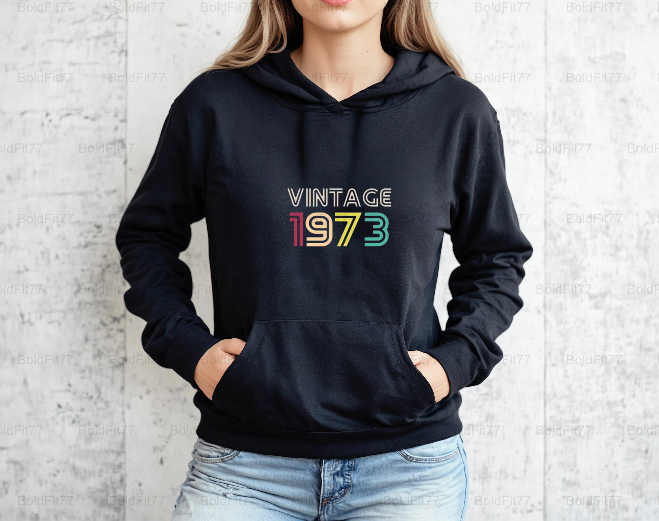 BoldFit77 Classic Vintage Born In 1973 Graphic, Retro Birth Year ...