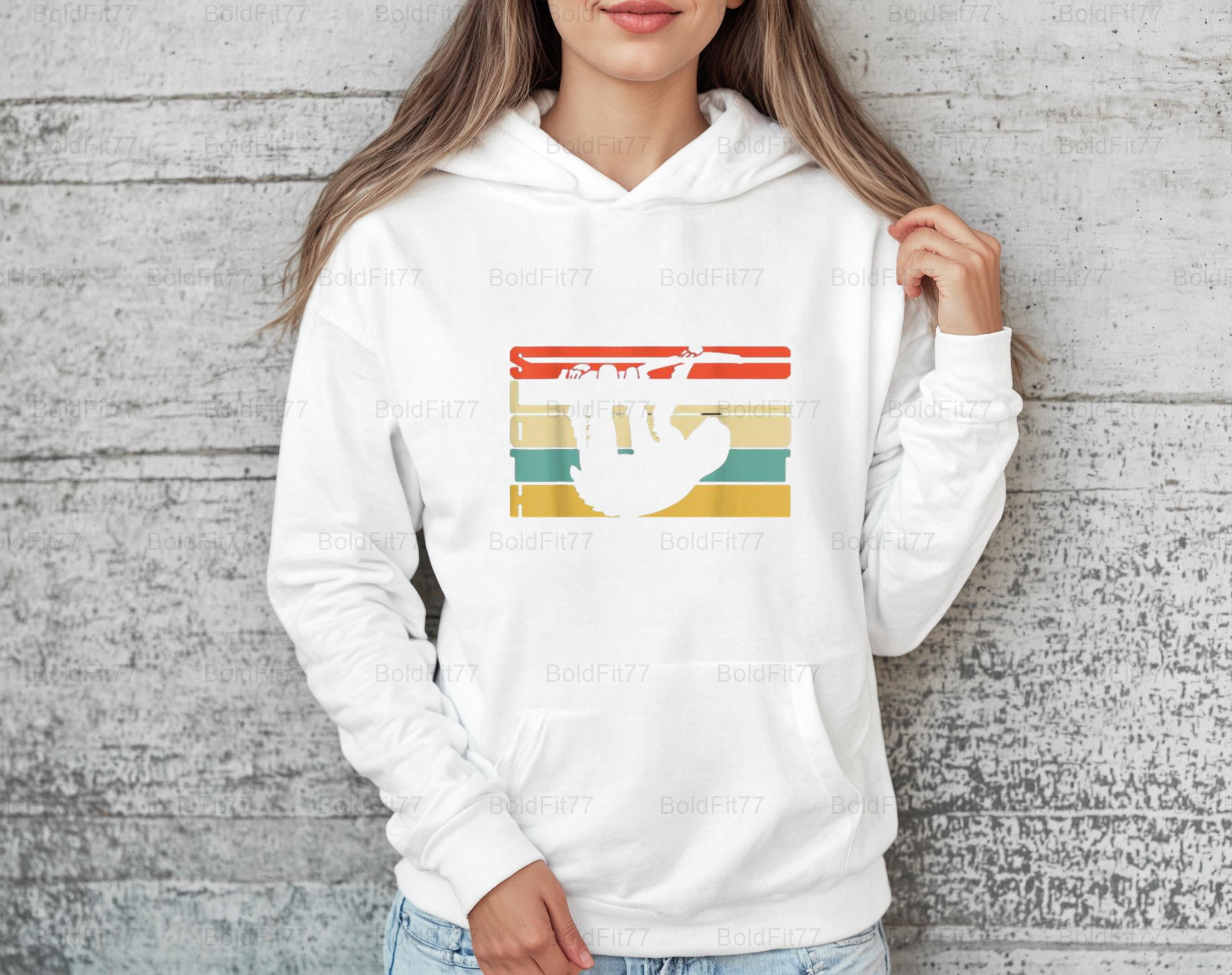 BoldFit77 Classic Vintage Sloth Hanging Graphic Design, Retro Slow ...