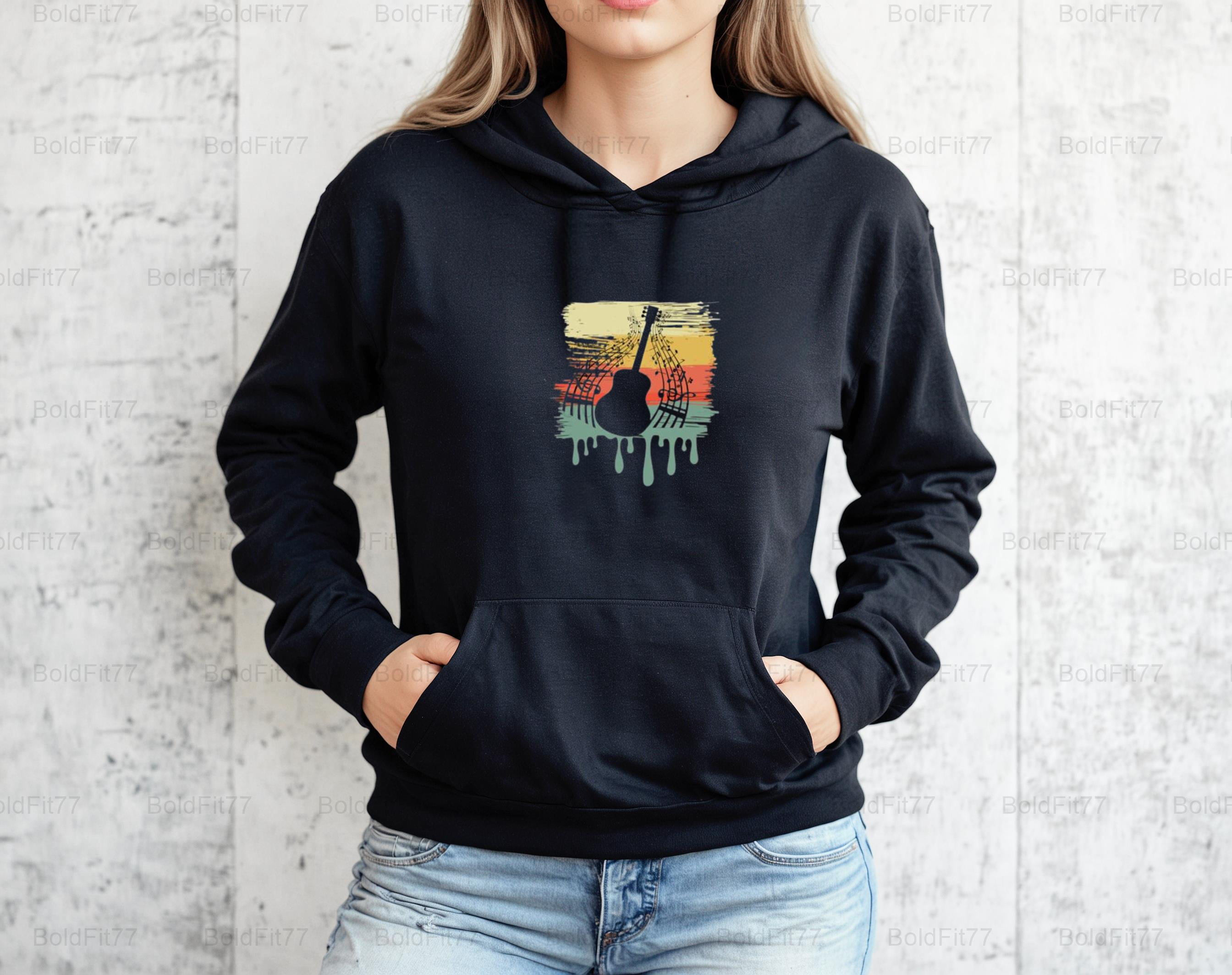 BoldFit78 Iconic Guitar Vintage Dripping Style Graphic Design Art ...