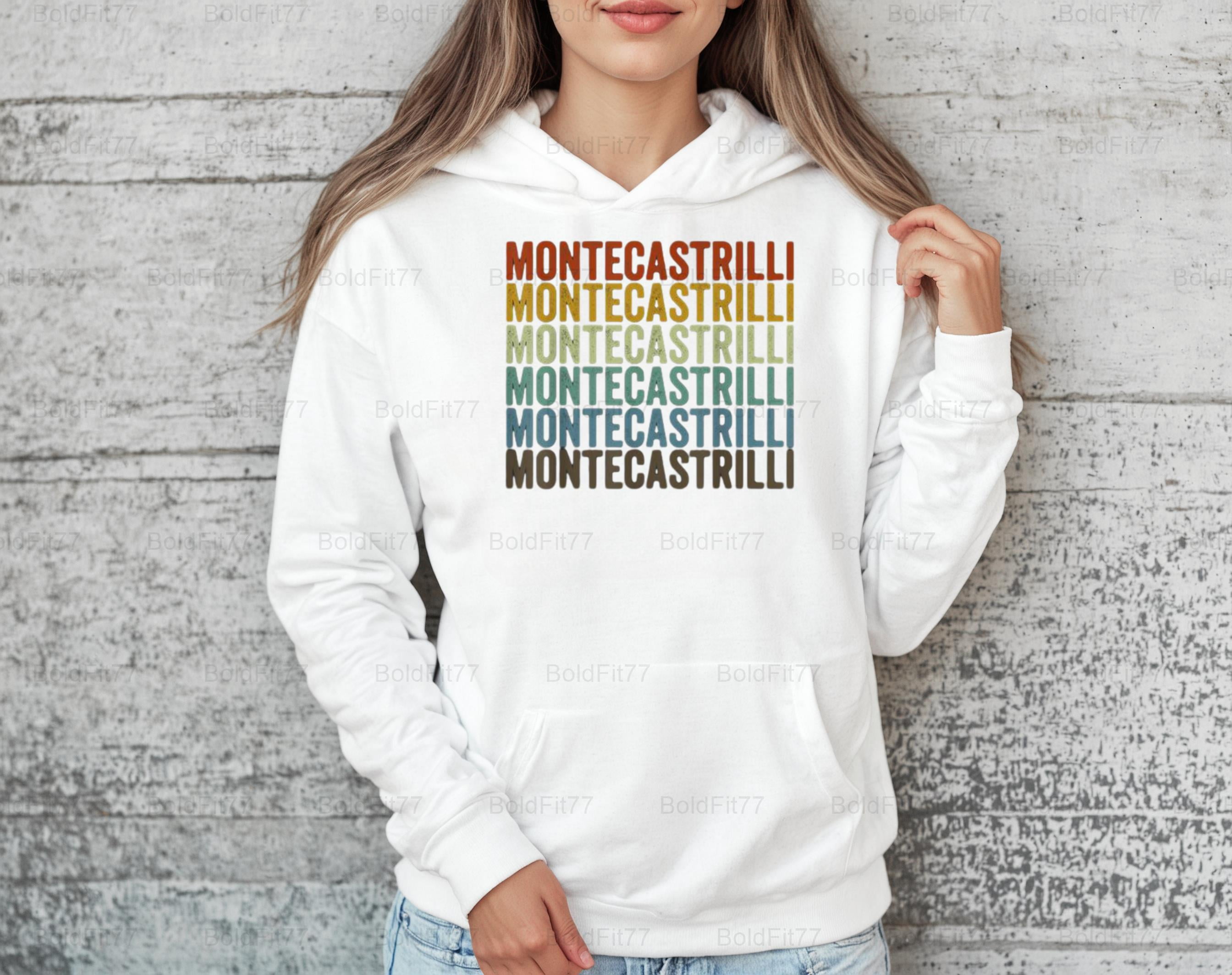 BoldFit78 Montecastrilli Town Italy Retro Graphic Design, Vintage ...