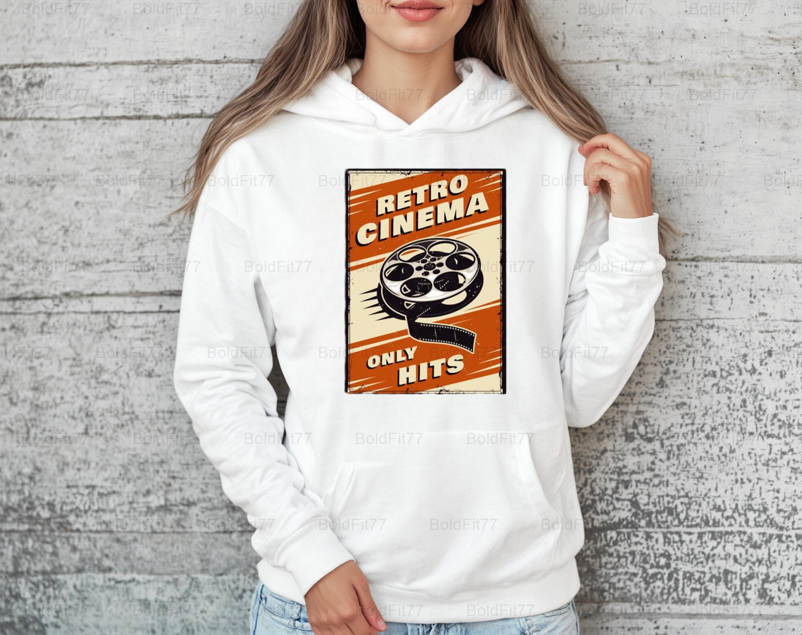 BoldFit78 Retro Cinema Vintage Classic Style Graphic, Movie Theater ...