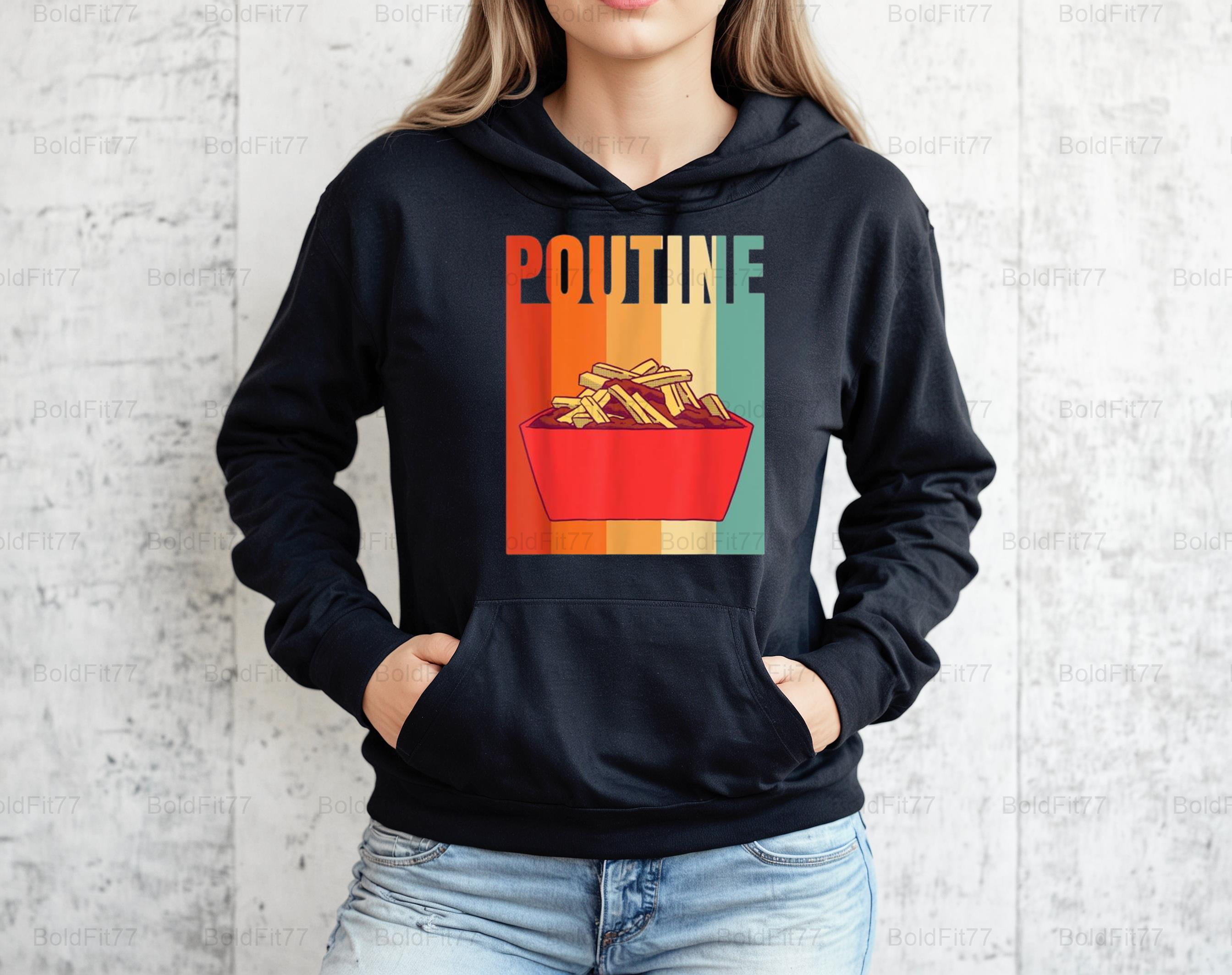 BoldFit78 Retro Poutine Canadian Dish Graphic Design Style, Vintage ...