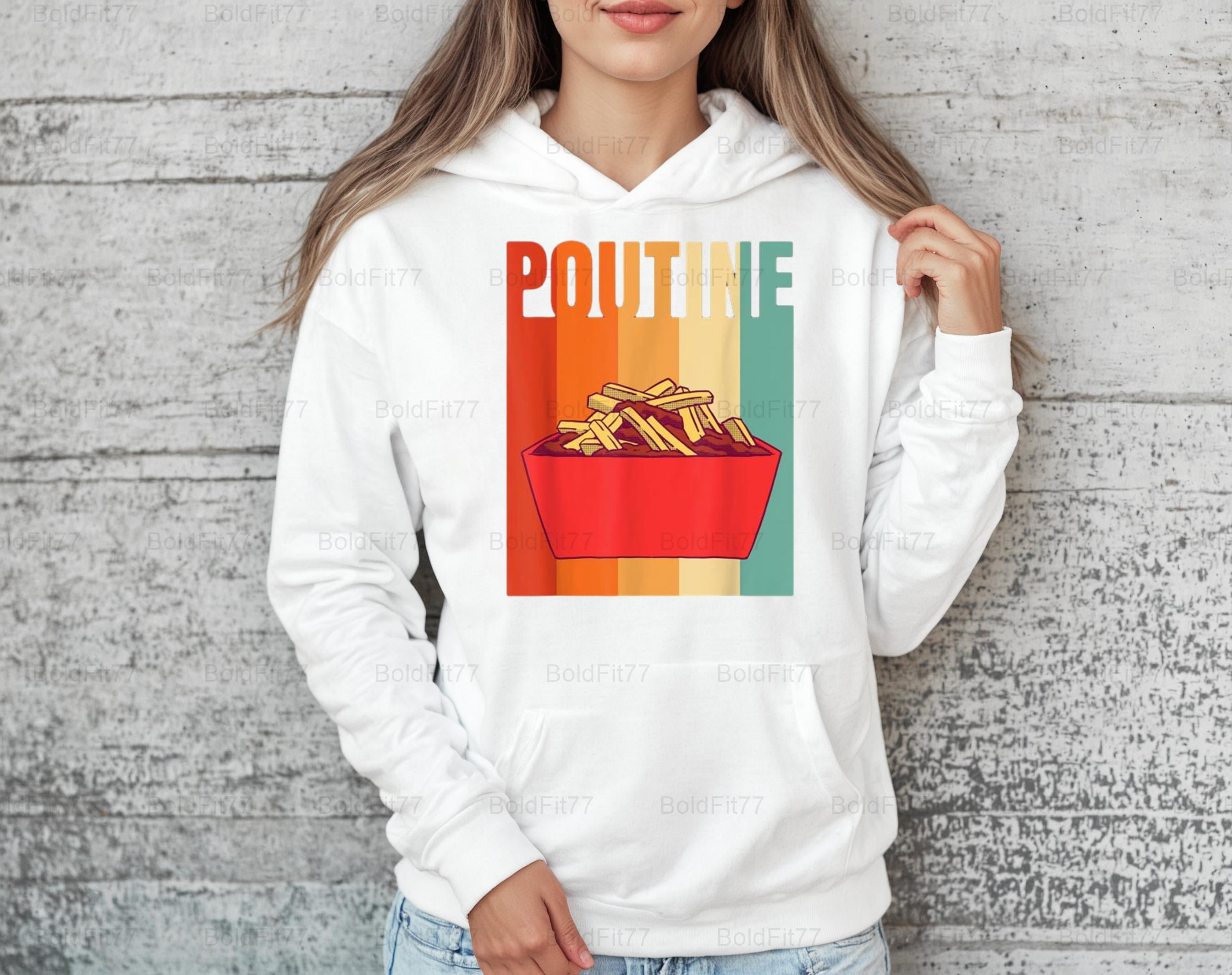 BoldFit78 Retro Poutine Canadian Dish Graphic Design Style, Vintage ...