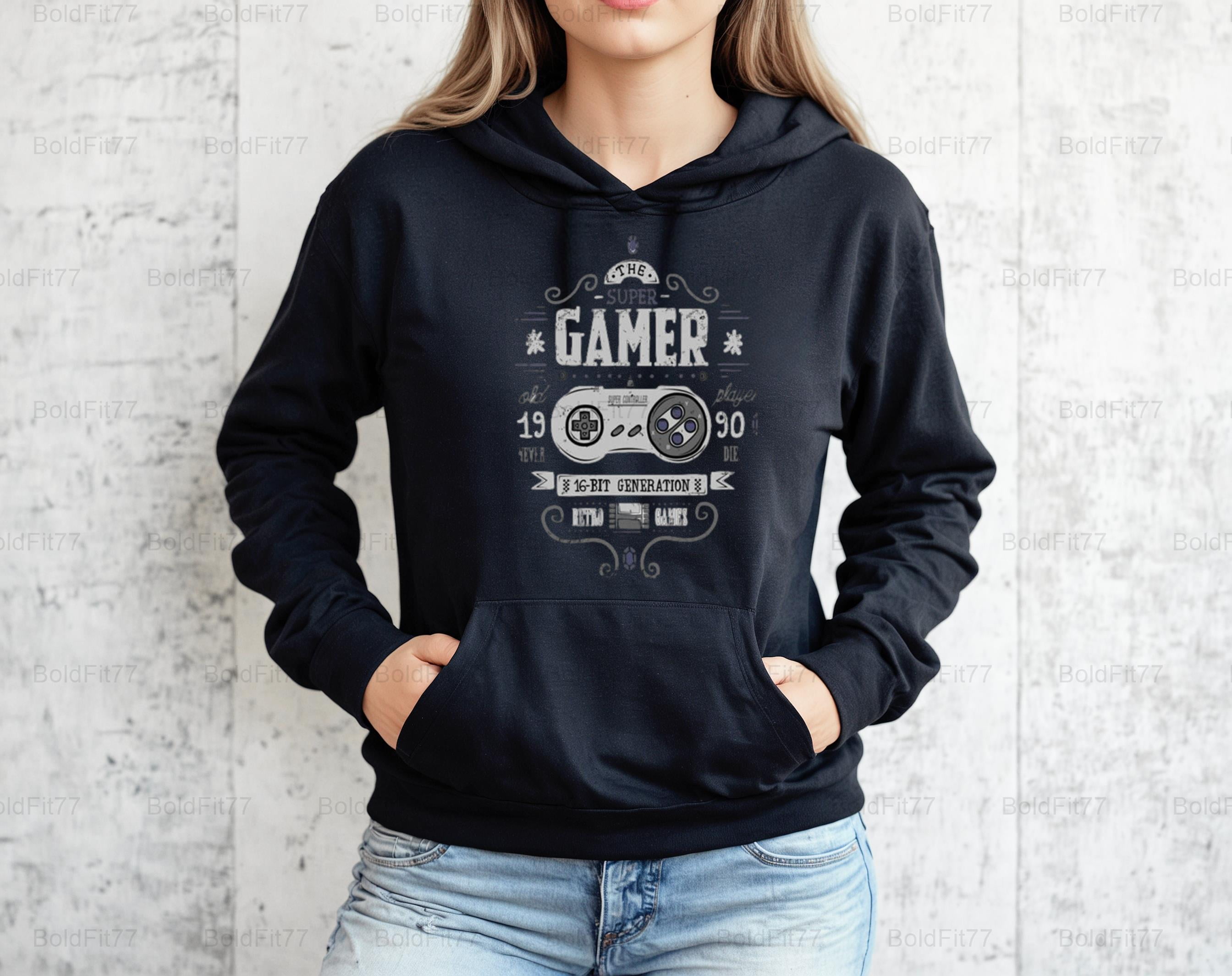 BoldFit78 Retro Video Game Controller Graphic, Vintage Gamer Pixel Art ...