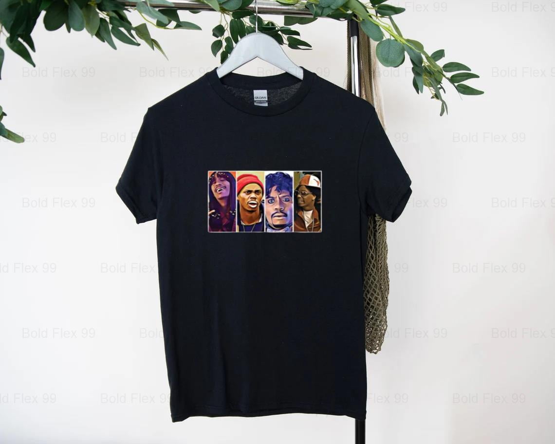 BoldFlex99 Many Faces of Dave Chappelle T-Shirt Comedian, Comedy ...