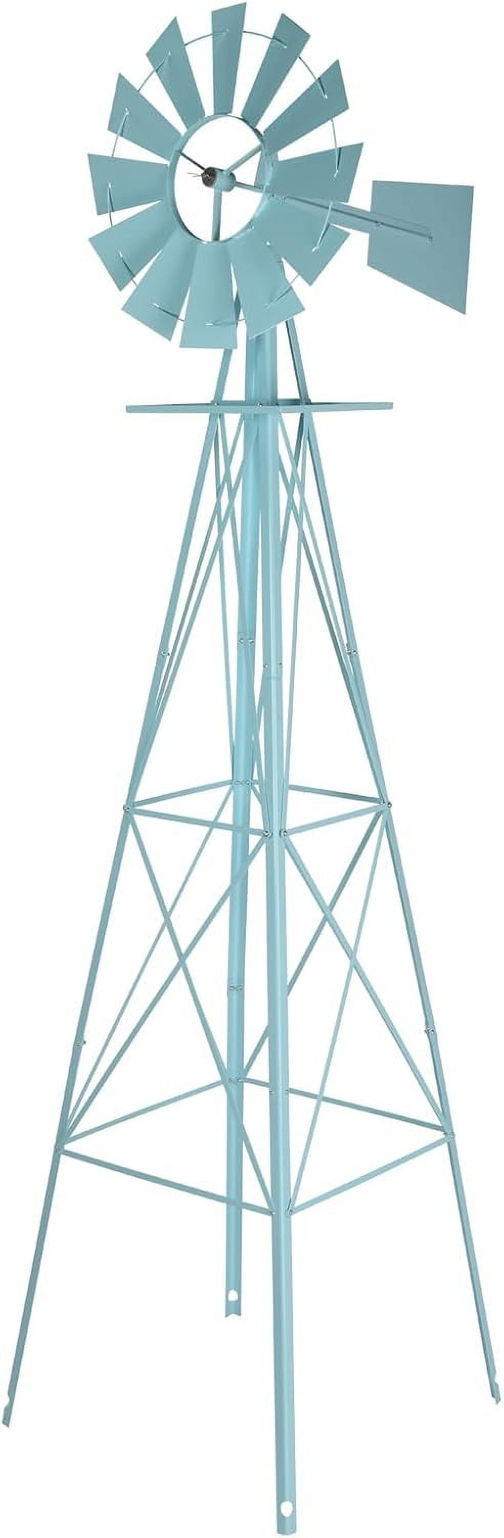 BoldGear 8FT Ornamental Windmill, Heavy Duty Durable Metal Weather Vane ...