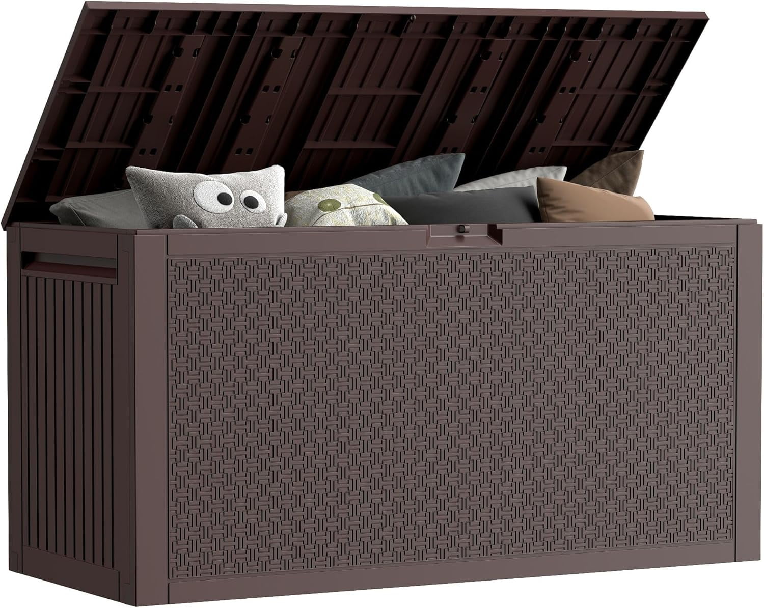 BoldGear 90 Gallon Outdoor Storage Box, Lockable Waterproof Deck Box ...