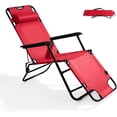 BoldGear Folding Chaise Lounge Chair, Outdoor Adjustable Recliner Chair ...