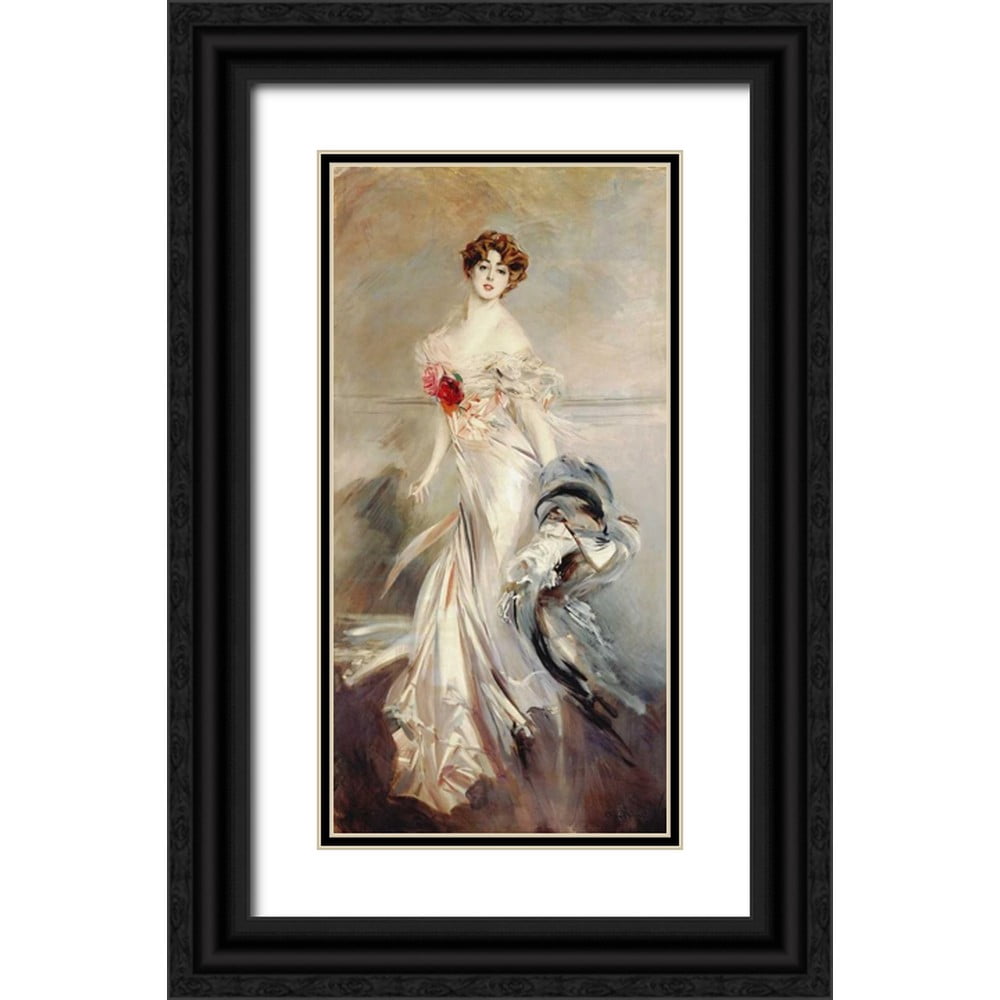 Boldini, Giovanni 11x18 Black Ornate Wood Framed with Double Matting ...