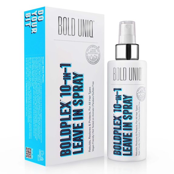 Boldplex Heat Thermal Protectant -10-in-1 Leave in Treatment For Frizzy ...