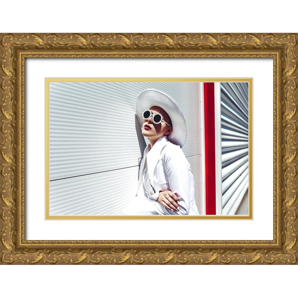 Bolgov (Axe), Ruslan 24x17 Gold Ornate Wood Framed with Double Matting ...