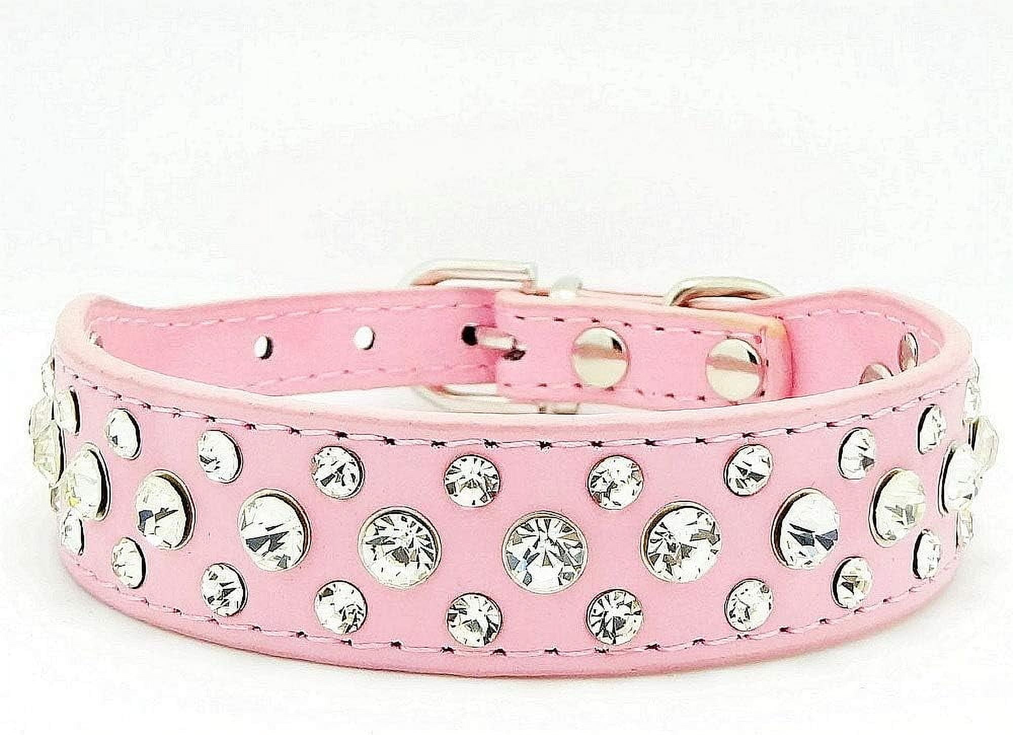 Boliang Bling Rhinestone PU Leather Crystal Diamond Pet Dog Cat Puppy ...