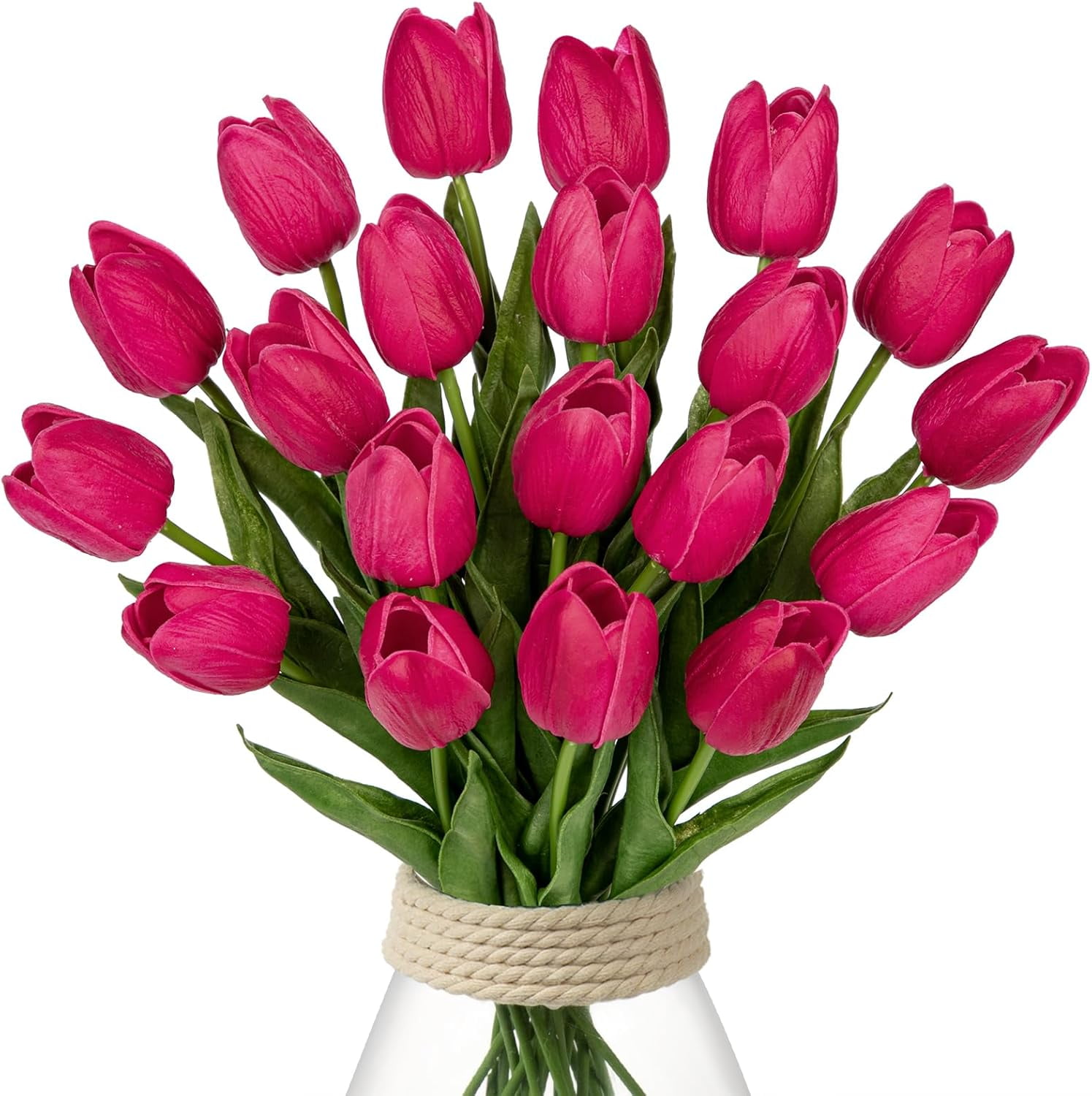 Boliang Tulips Artificial Flowers Large Tulips Head Real Touch Fake ...