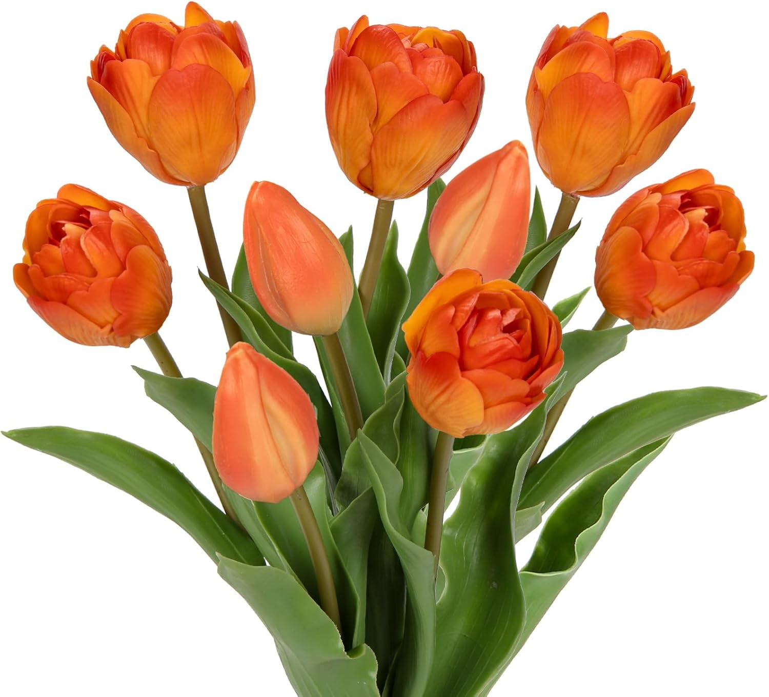 Boliang Tulips Artificial Flowers Large Tulips Head Real Touch Fake ...