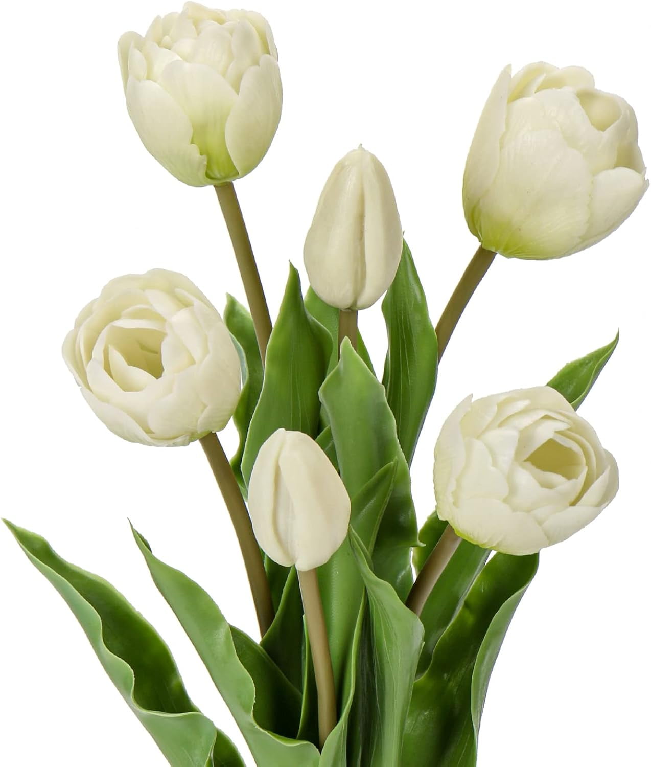 Boliang Tulips Artificial Flowers Large Tulips Head Real Touch Fake ...