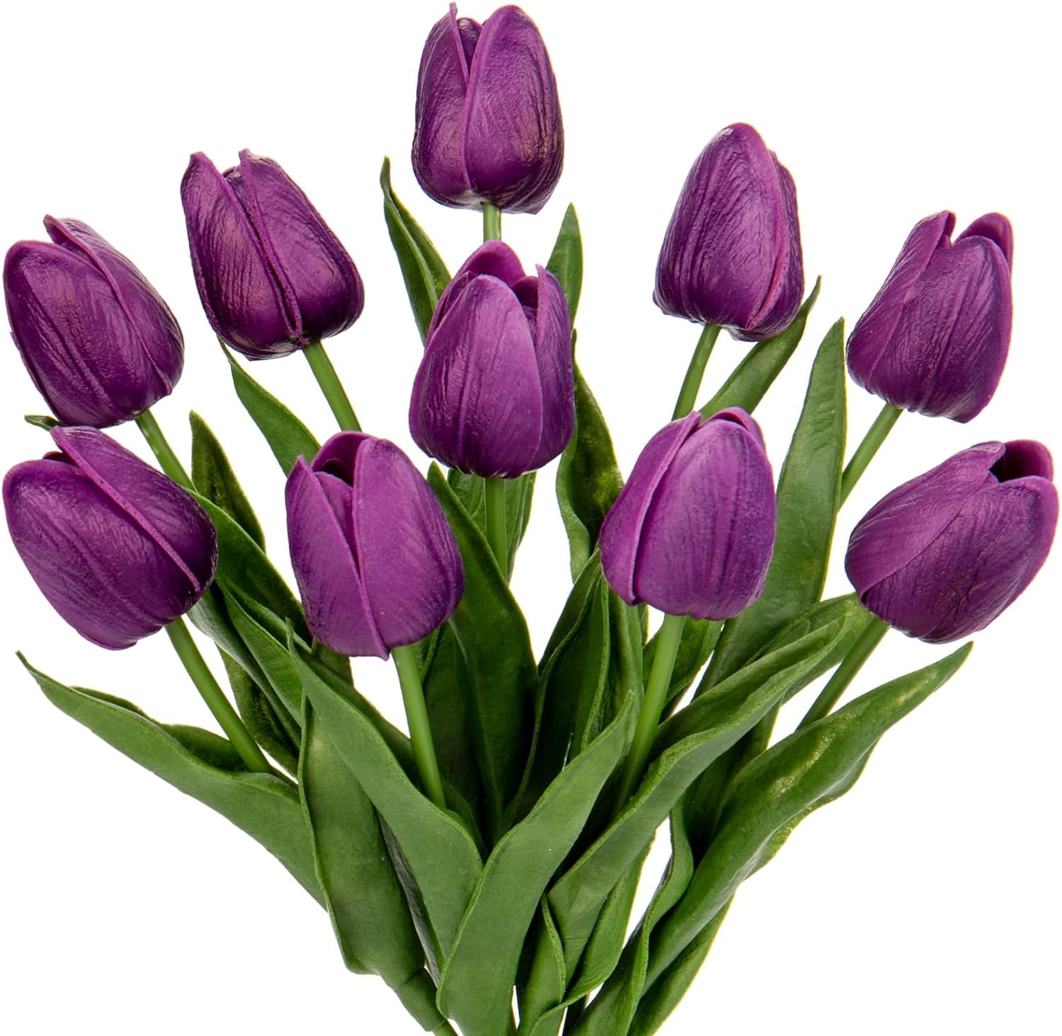 Boliang Tulips Artificial Flowers Large Tulips Head Real Touch Fake ...